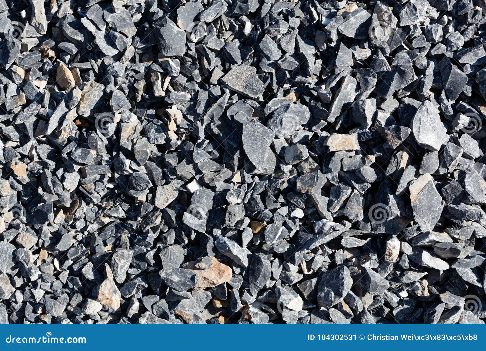 Black Limestone Rubbles for Construction Stock Image - Image of grains ...