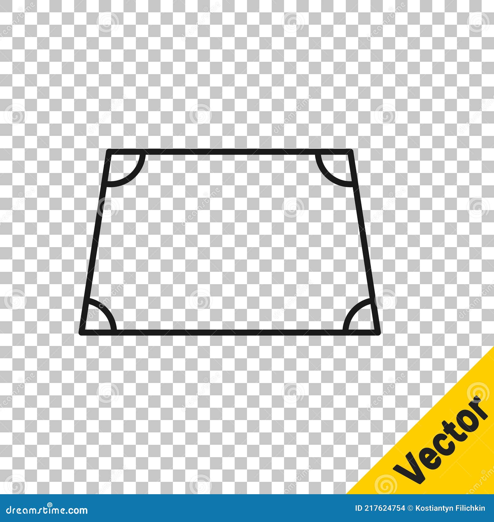 Trapezium Transparent Icon. Trapezium Symbol Design From Geometry ...