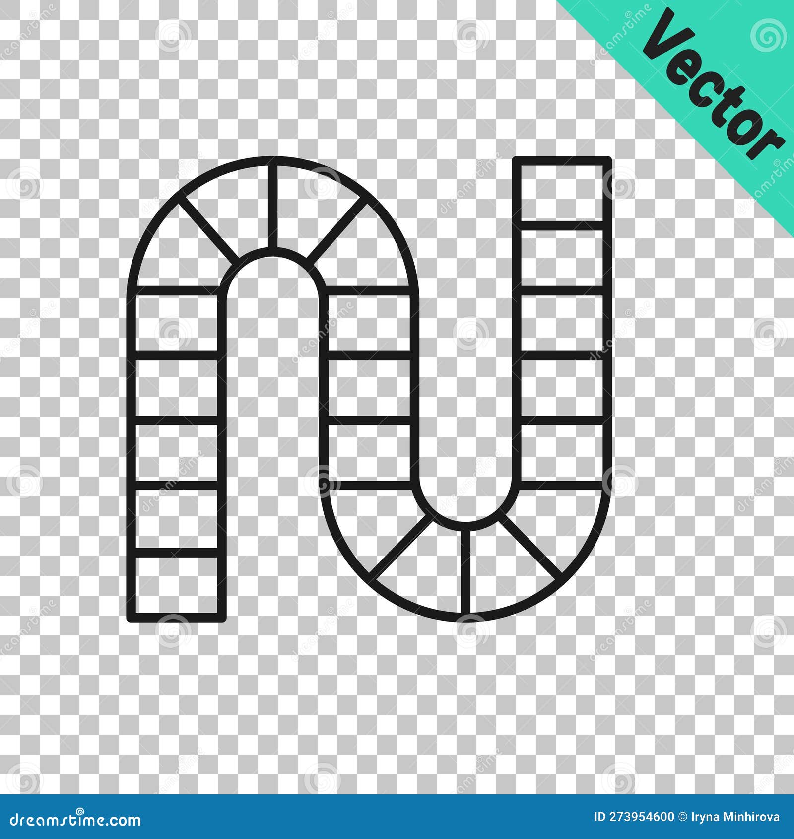 Black Line Board Game Icon Isolated On Transparent Background. Vector ...