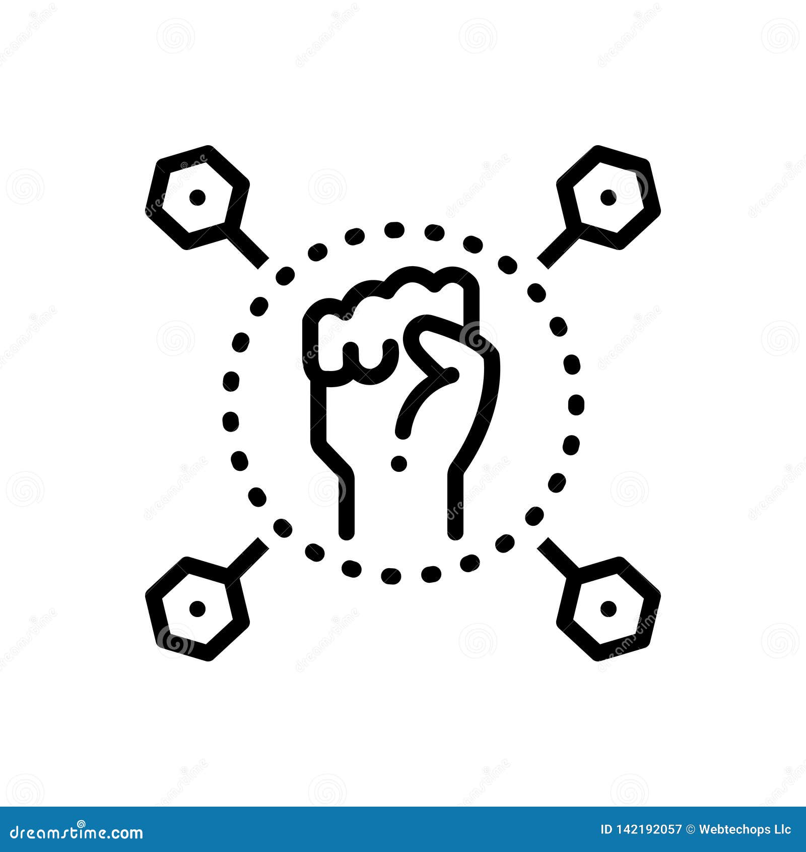 Black Line Icon for Capability, Ability and Competence Stock Vector ...