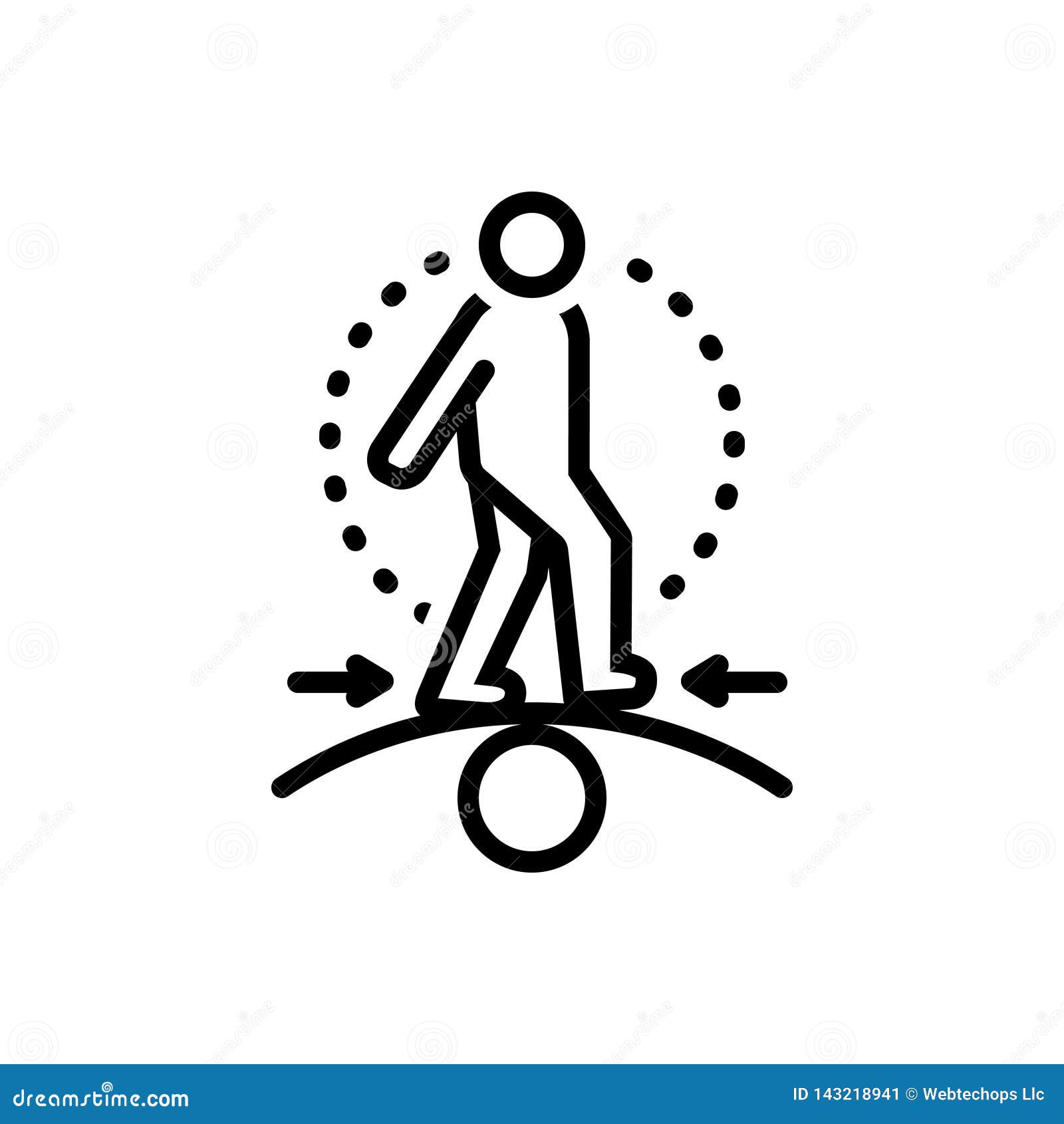 Black Line Icon for Competence, Capacity and Ability Stock Illustration ...