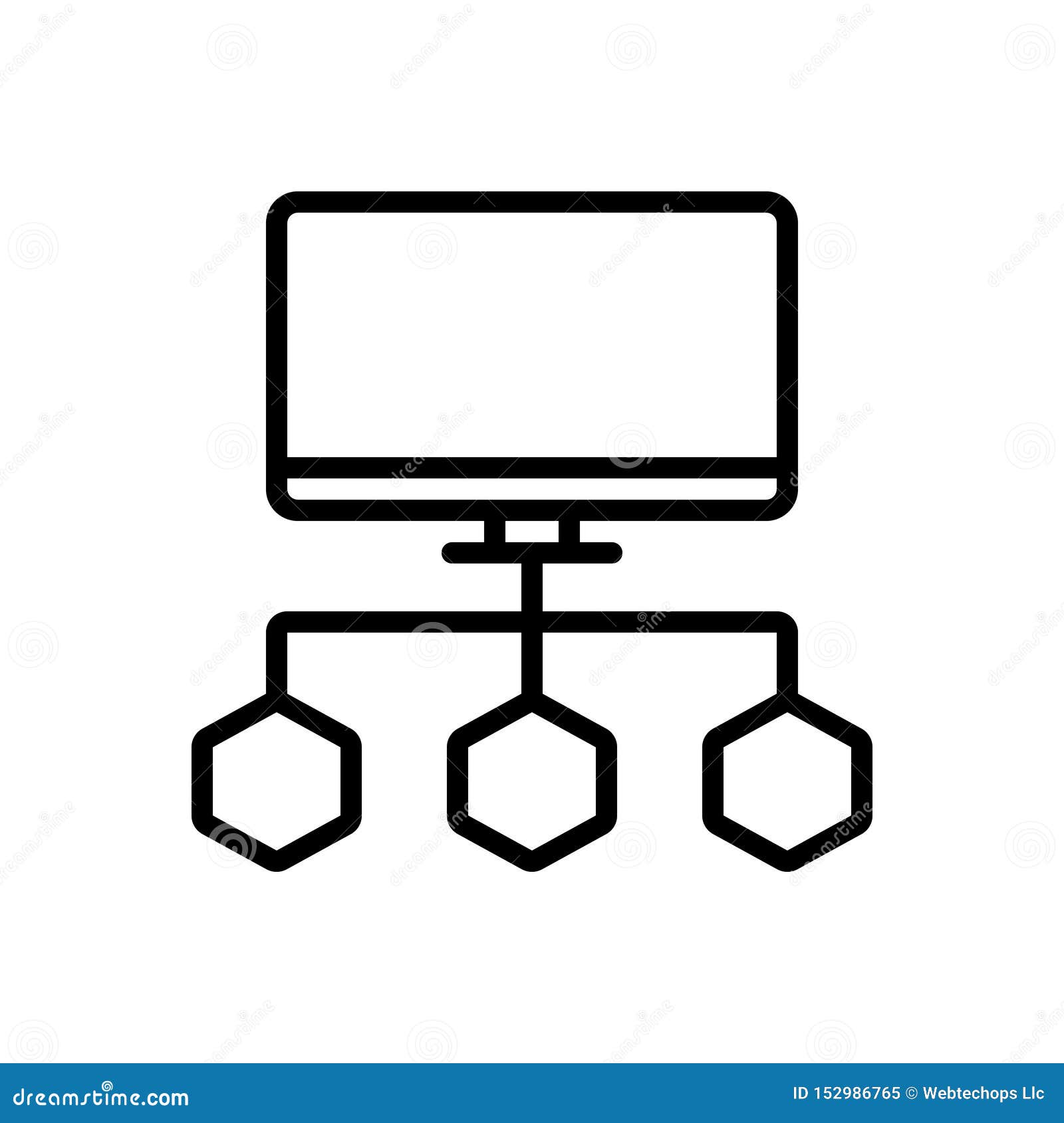Process Flow Icon Black