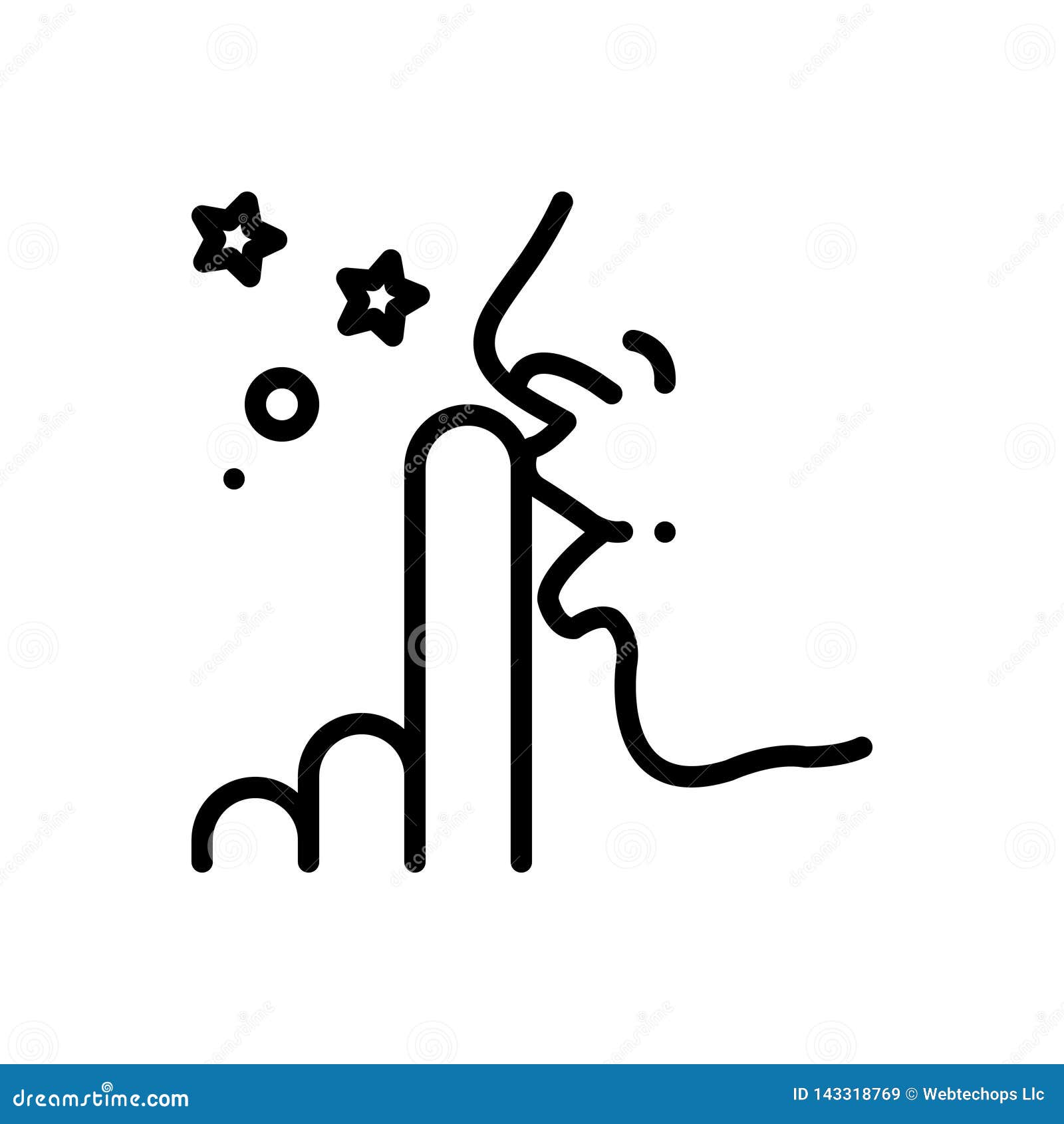 Black Line Icon for Discretion, Prudence and Mute Stock Vector ...