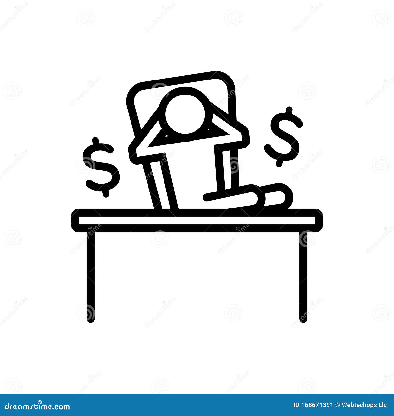 Black Line Icon for Easy, Simple and Convenient Stock Vector ...