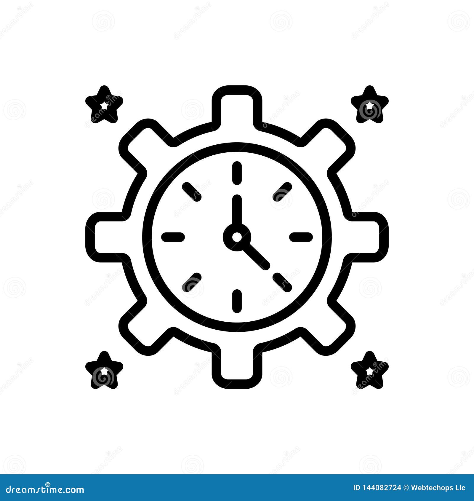 Black Line Icon for Henceforth, Hence and Hereafter Stock Vector ...