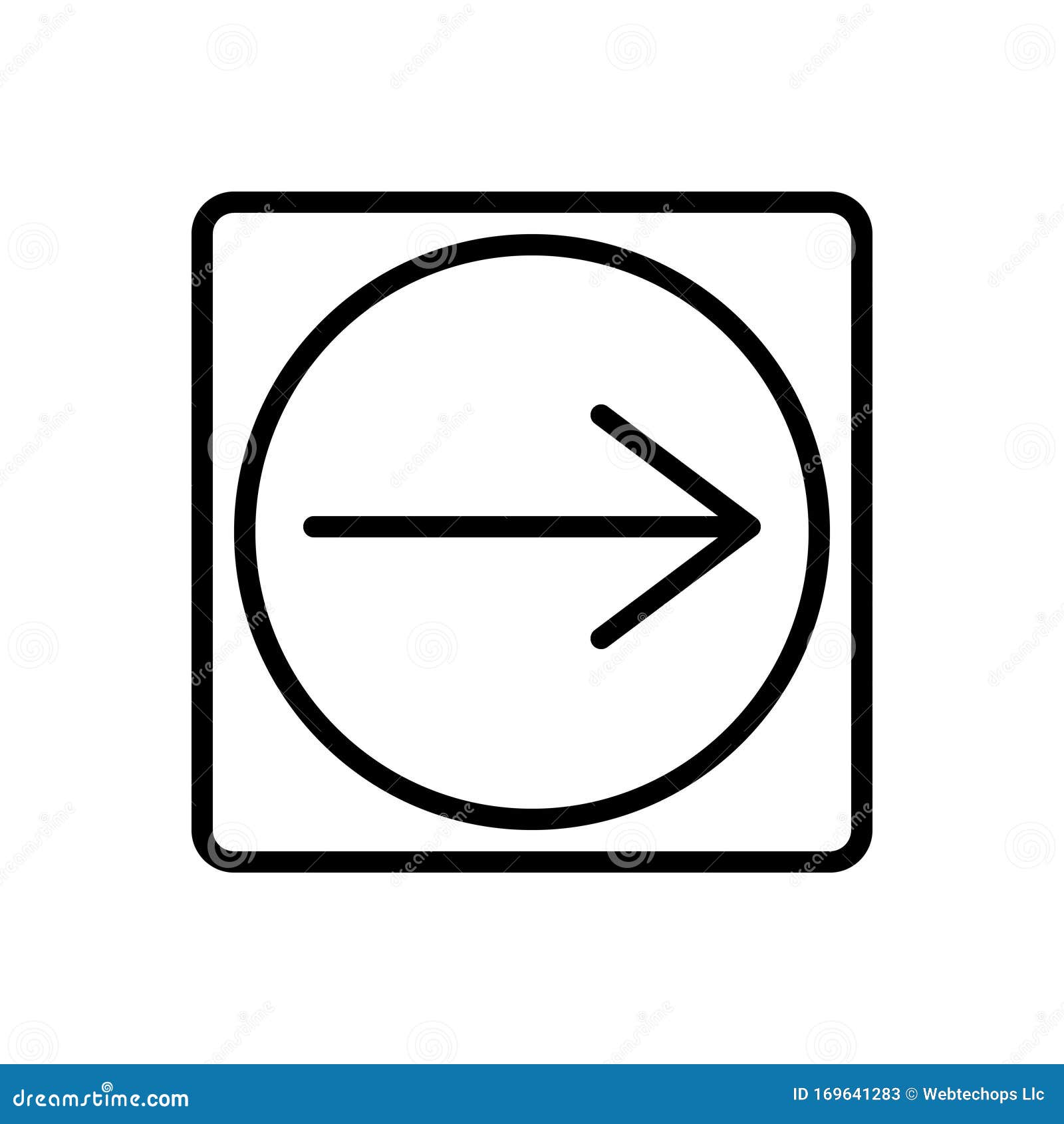 Black Line Icon for Implication, Conclusion and Connotation Stock ...