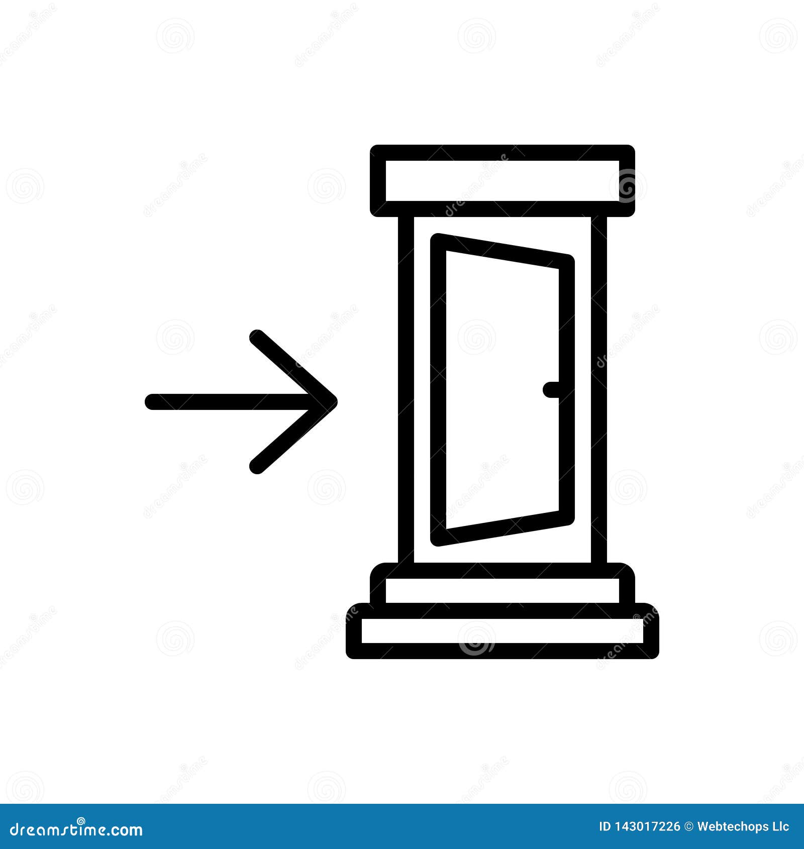 Black Line Icon for in, within and Inside Stock Vector - Illustration ...