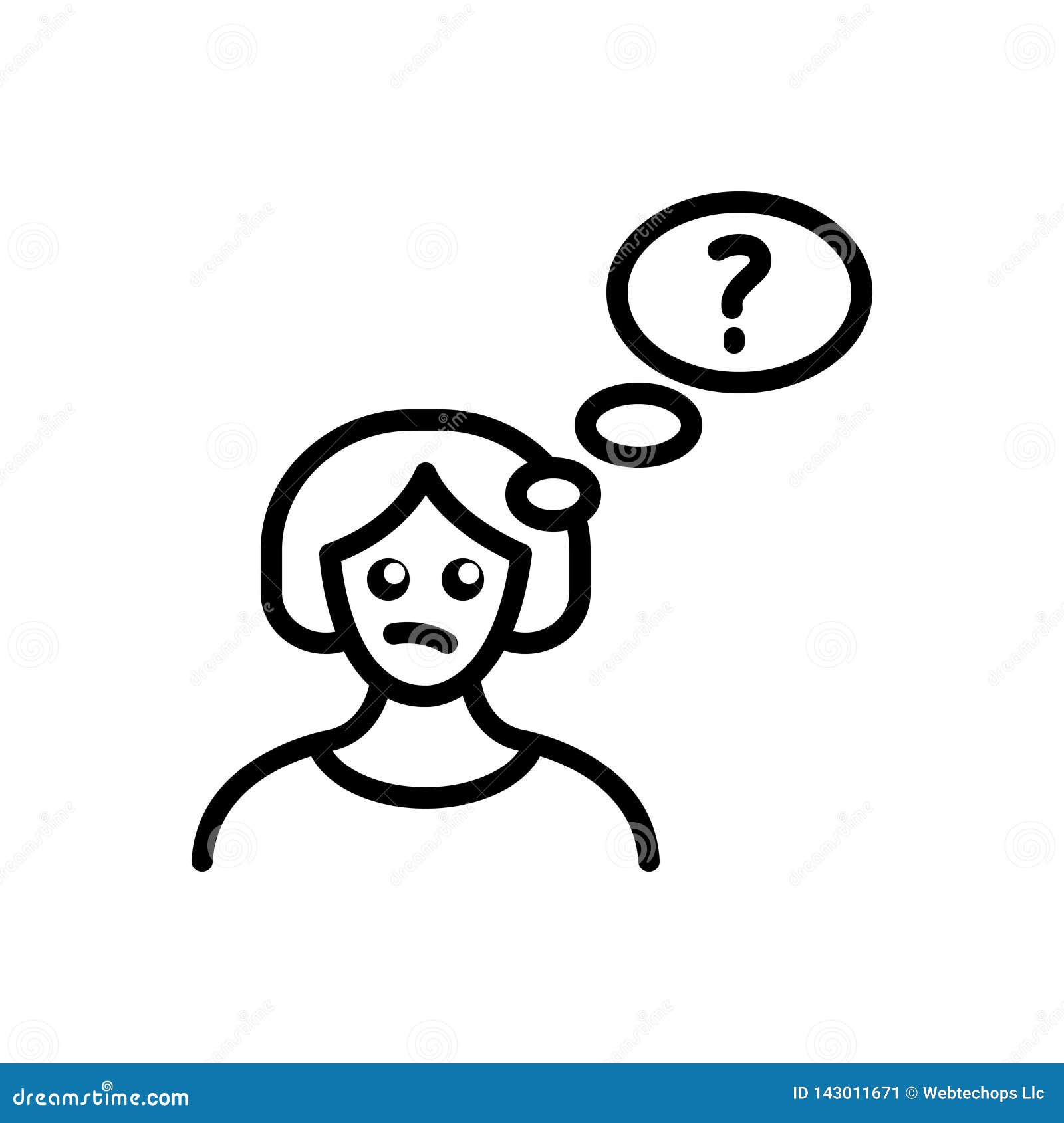 Black Line Icon for Thinking, Brooding and Concept Stock Vector ... Black Line Icon for Thinking, Brooding and Concept Stock Vector ...