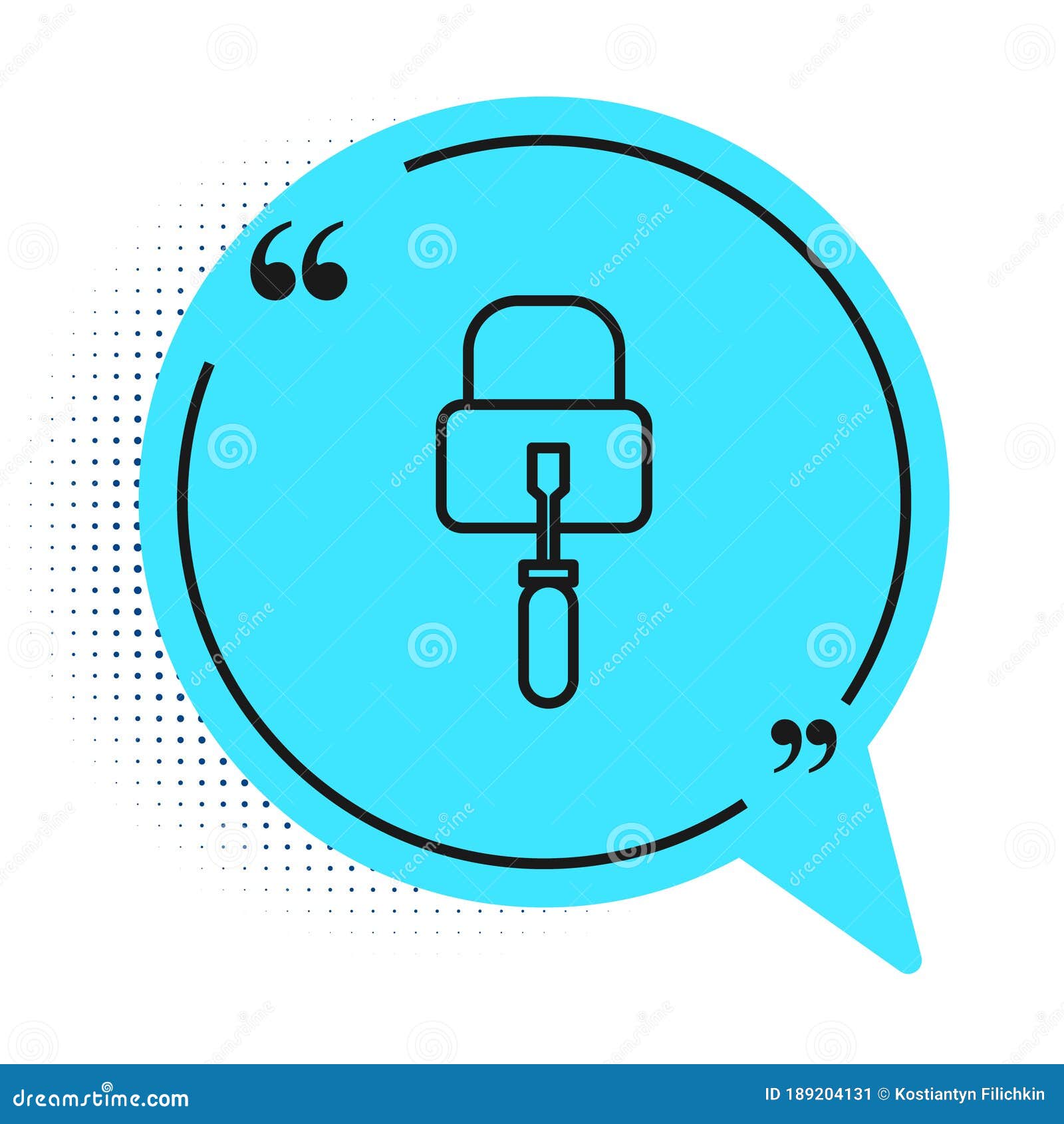 Black Line Lockpicks or Lock Picks for Lock Picking Icon Isolated on ...