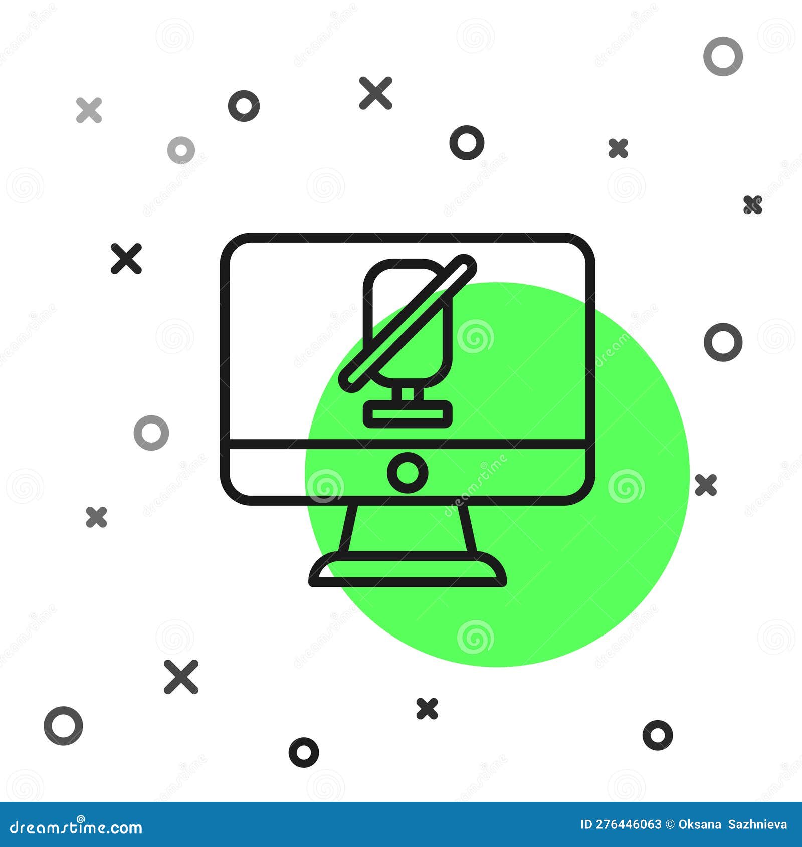 Muted Vector Icon Isolated On Transparent Background, Linear Muted ...