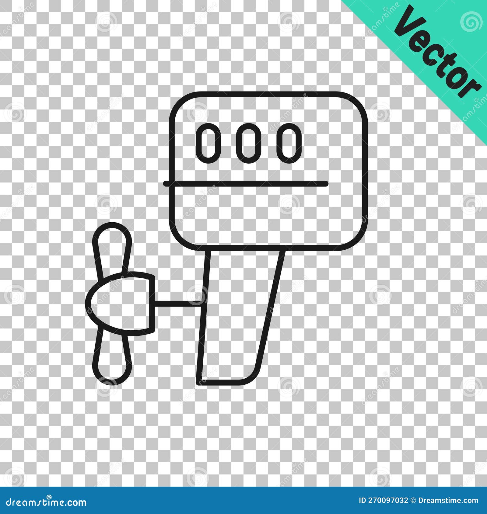 Black Outboard Boat Motor Icon Isolated On Transparent Background. Boat ...