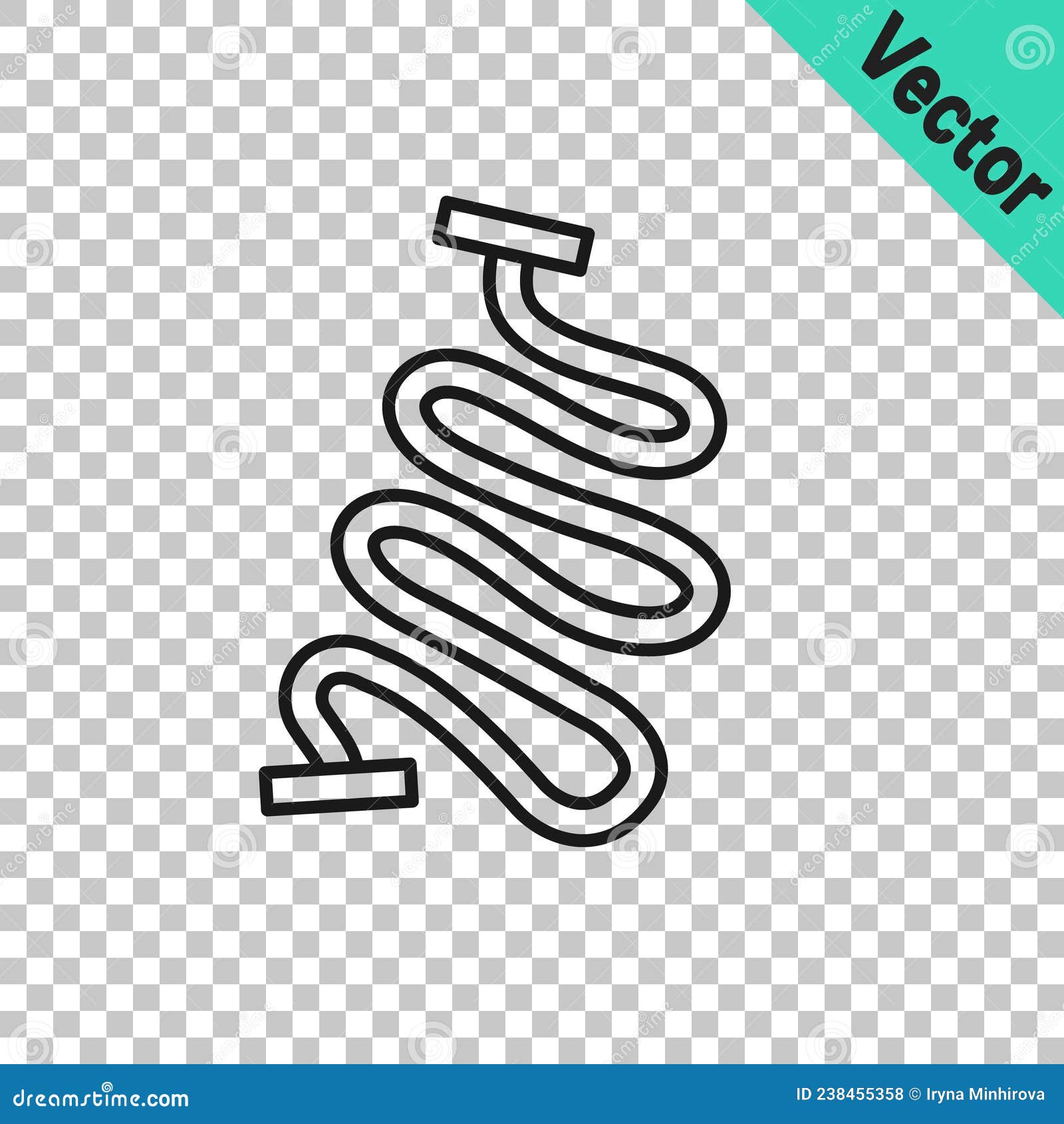 Black Line Racing Track Icon Isolated on Transparent Background. Vector ...