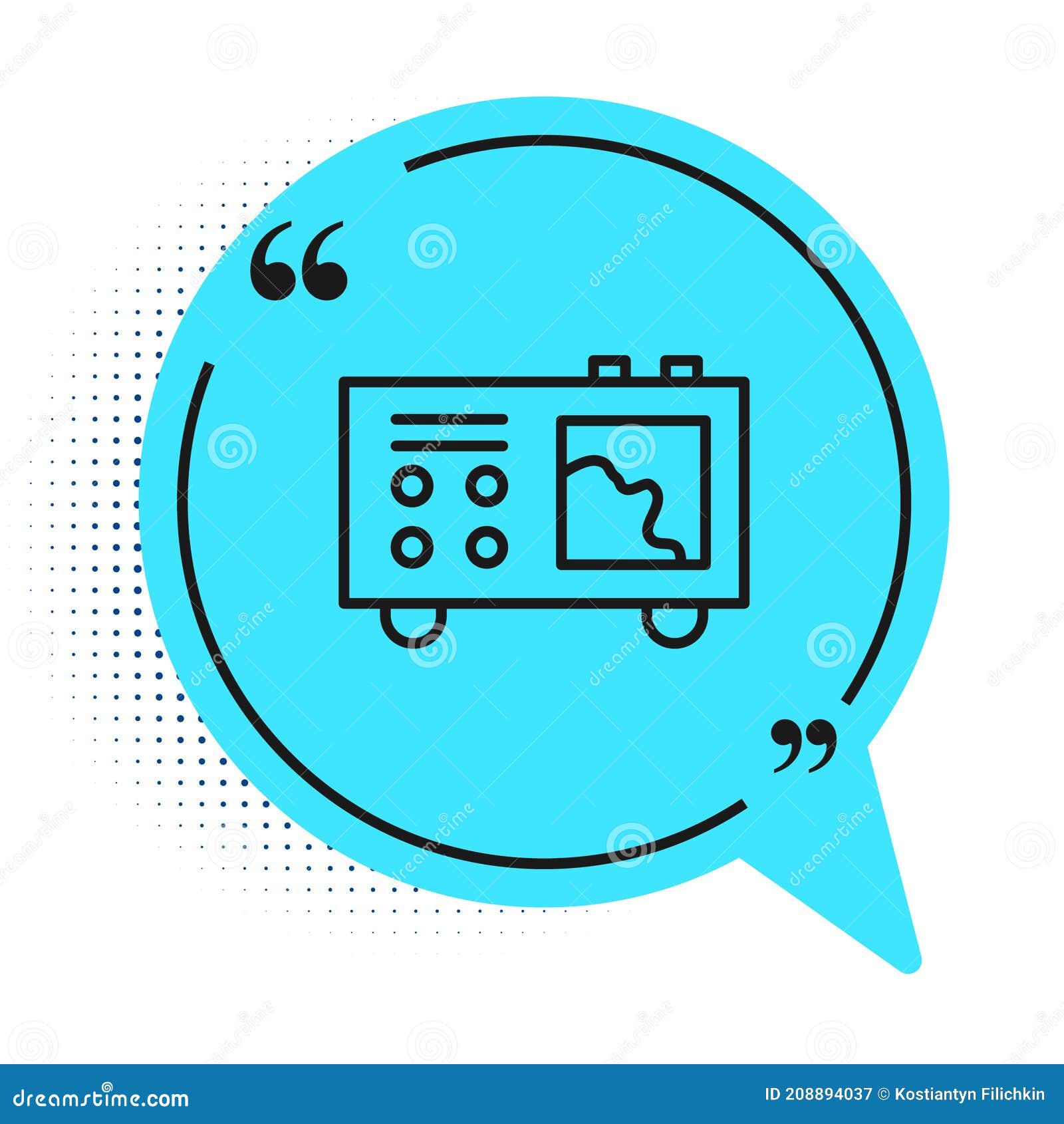 Black Spectrometer Icon Isolated On Transparent Background. Vector ...