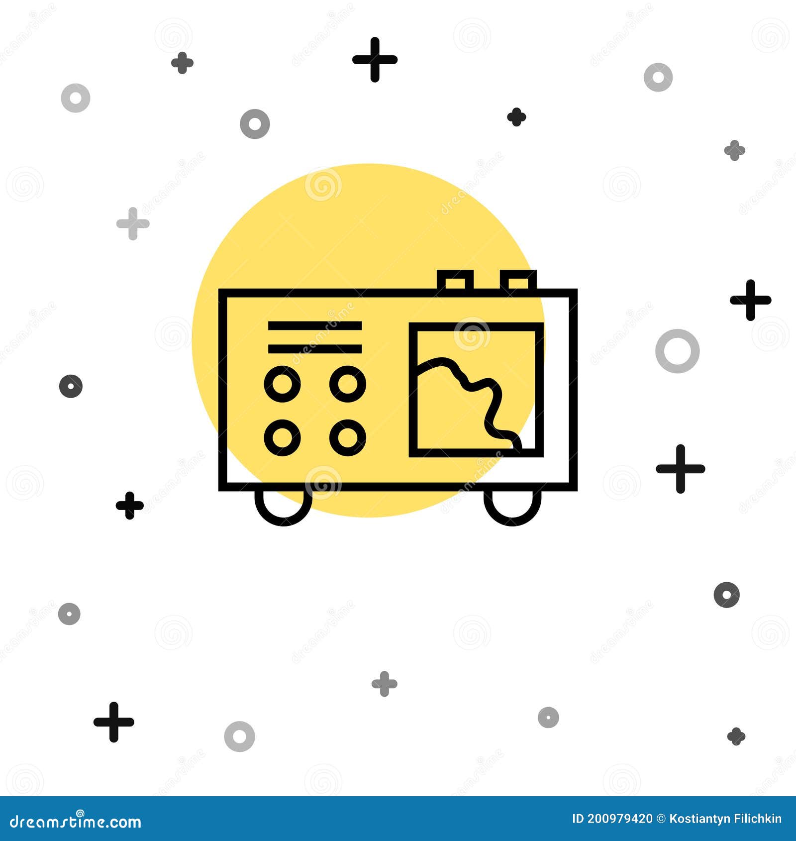 Black Spectrometer Icon Isolated On Transparent Background. Vector ...