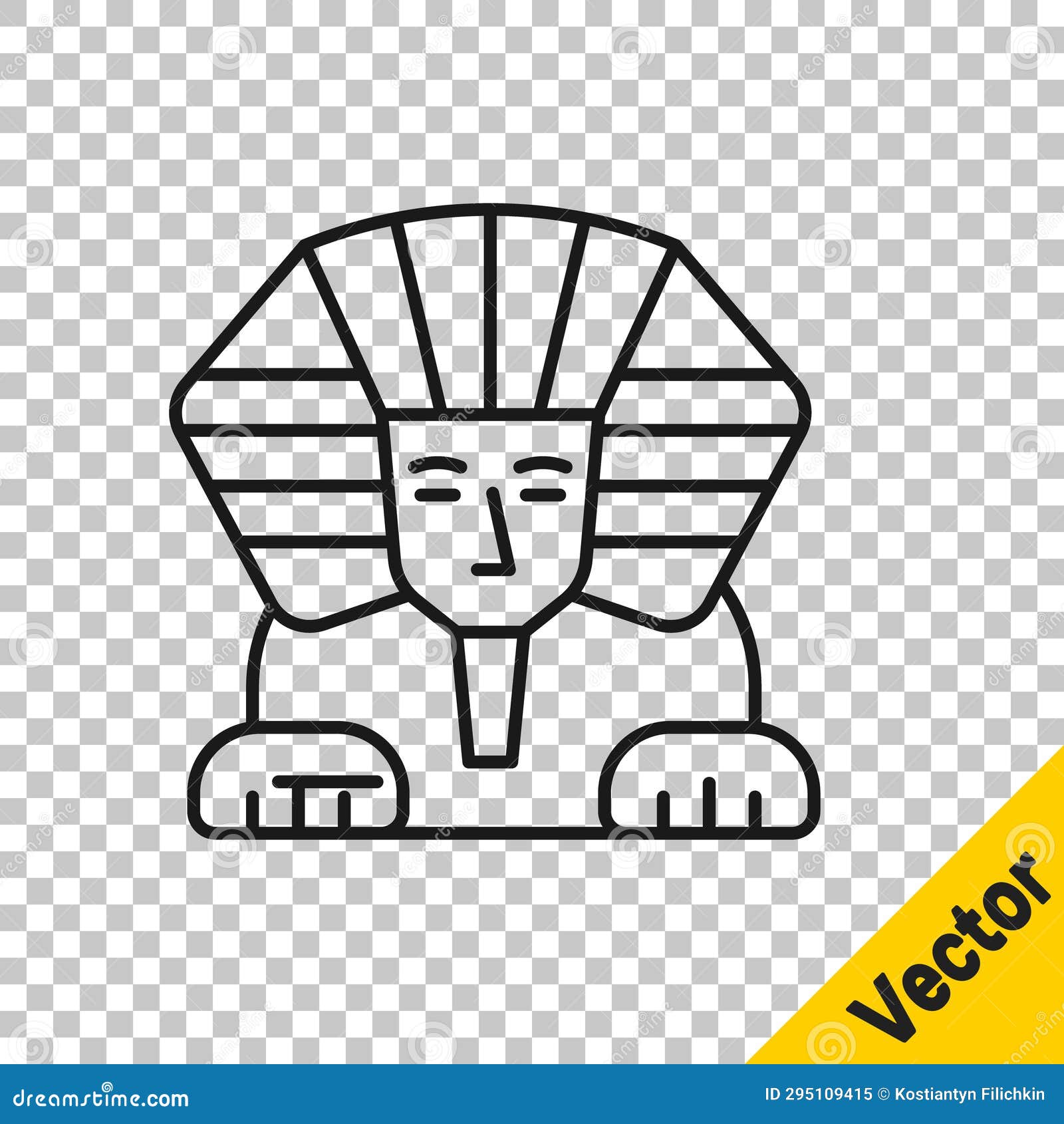 Sphinx - Mythical Creatures Of Ancient Egypt Cartoon Vector ...