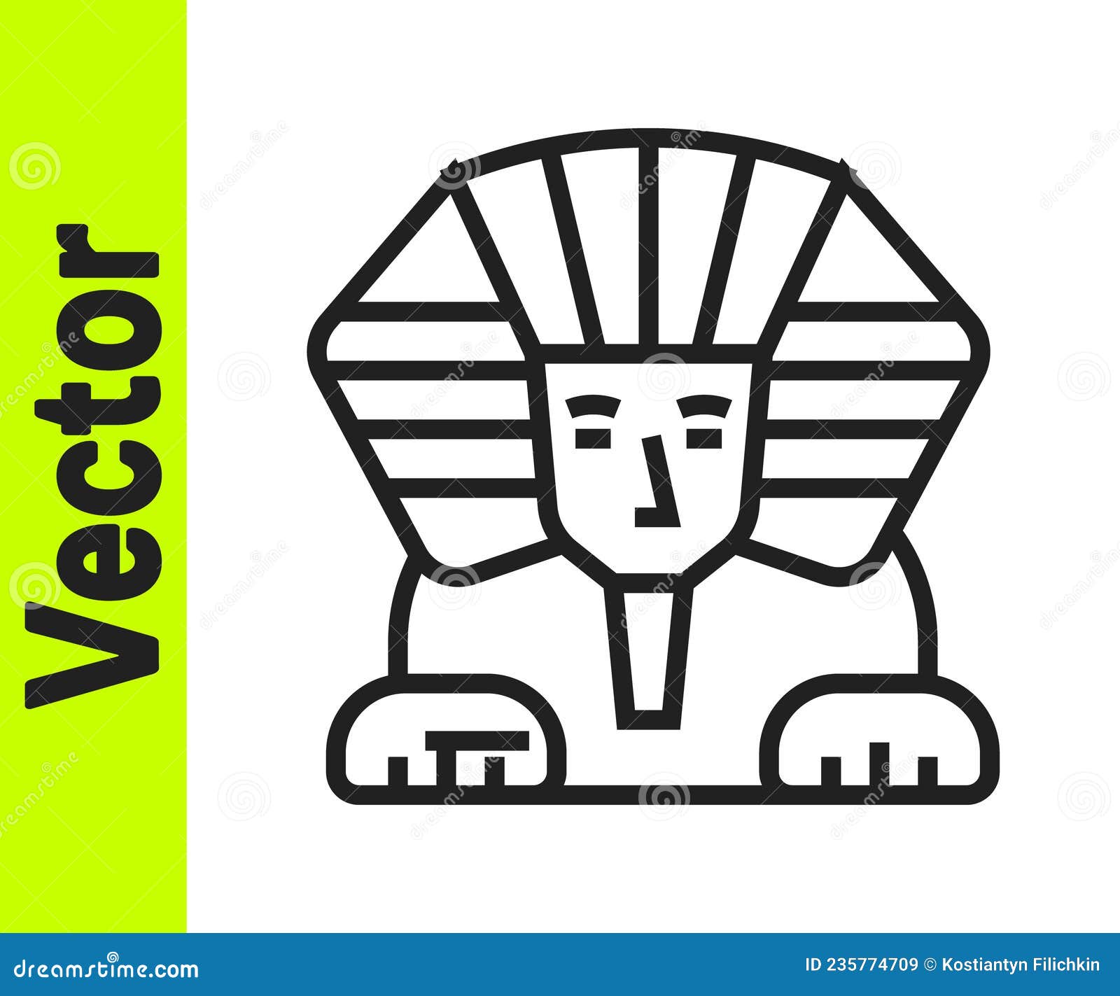 Sphinx - Mythical Creatures Of Ancient Egypt Cartoon Vector ...