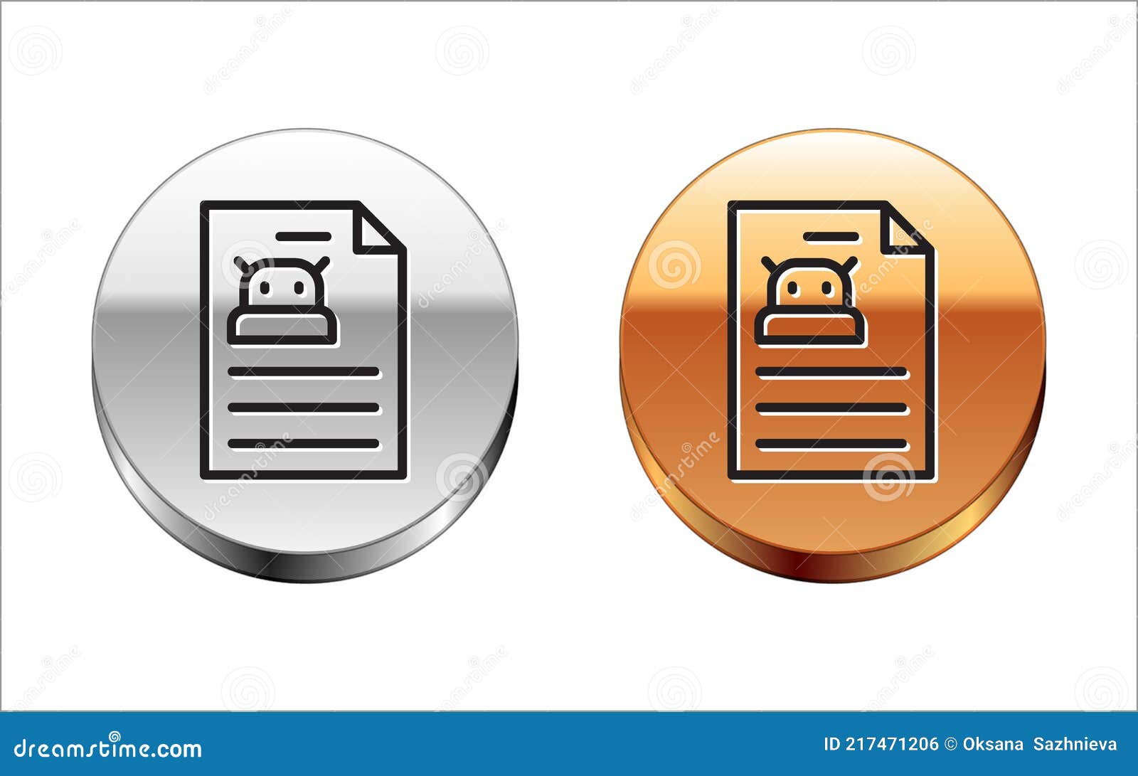 Black Line Technical Specification Icon Isolated on White Background ...