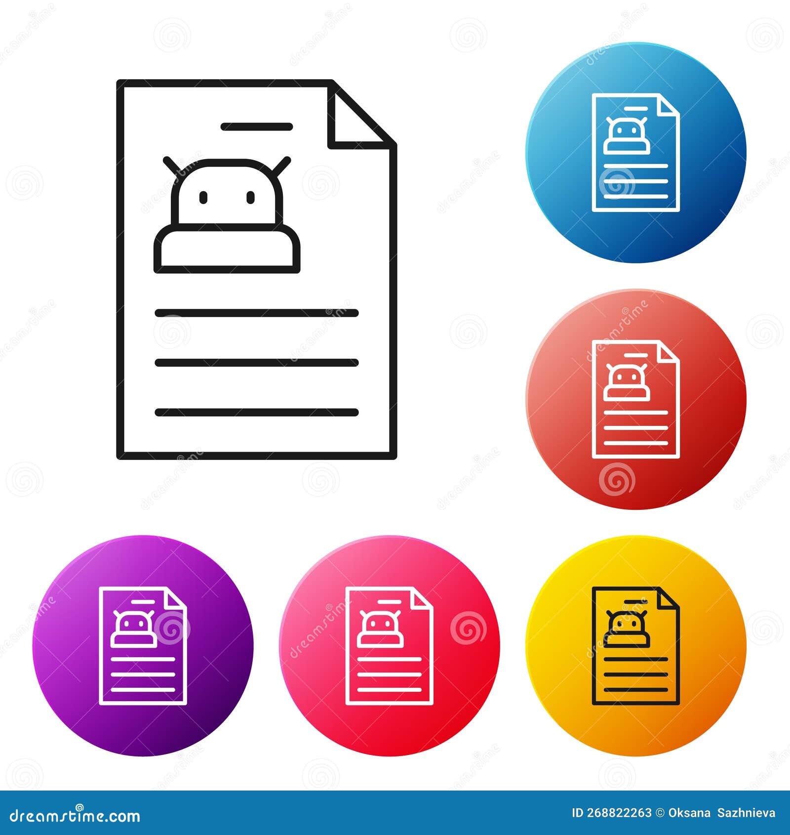 Black Line Technical Specification Icon Isolated on White Background ...