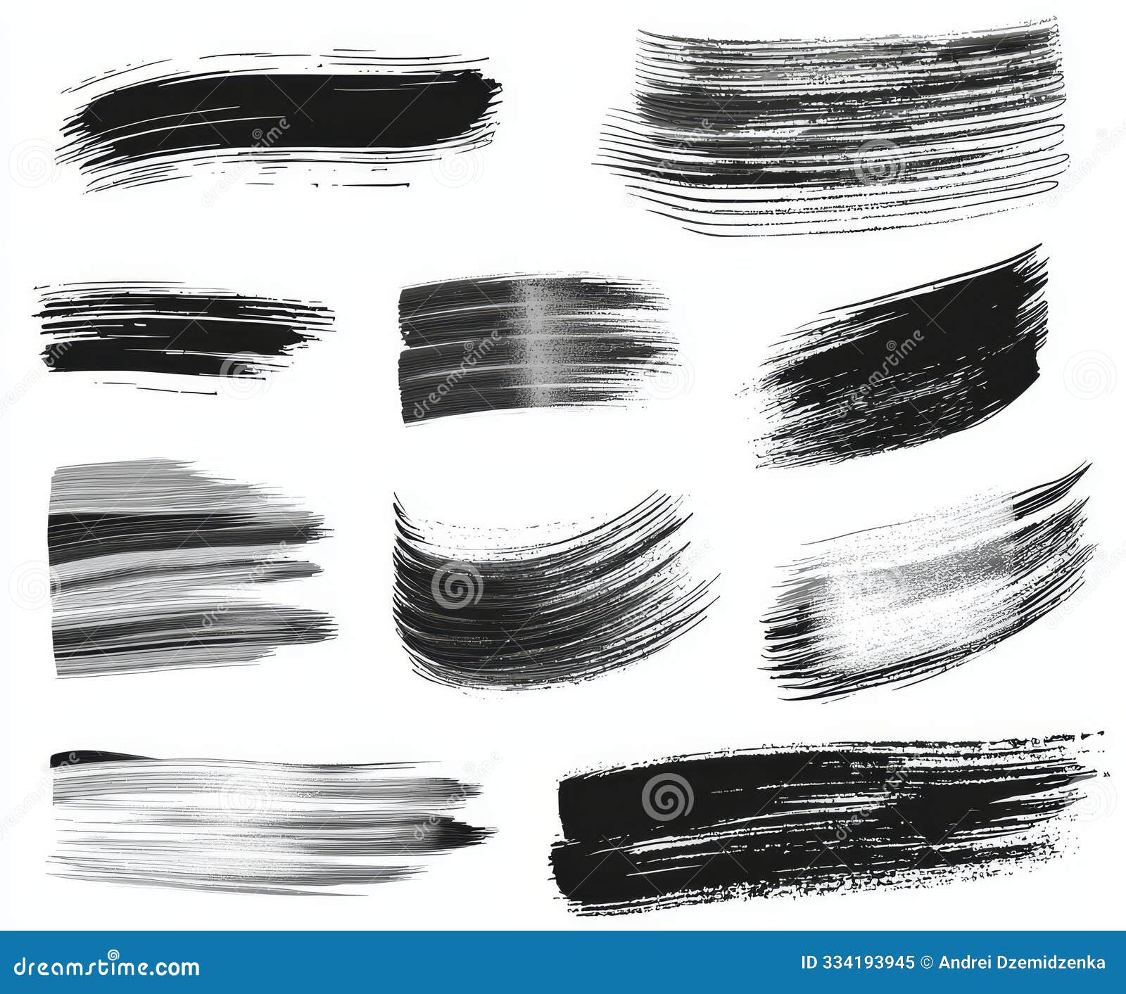 Black Line Underlined. Single Black Line Set on White Background. Patch ...