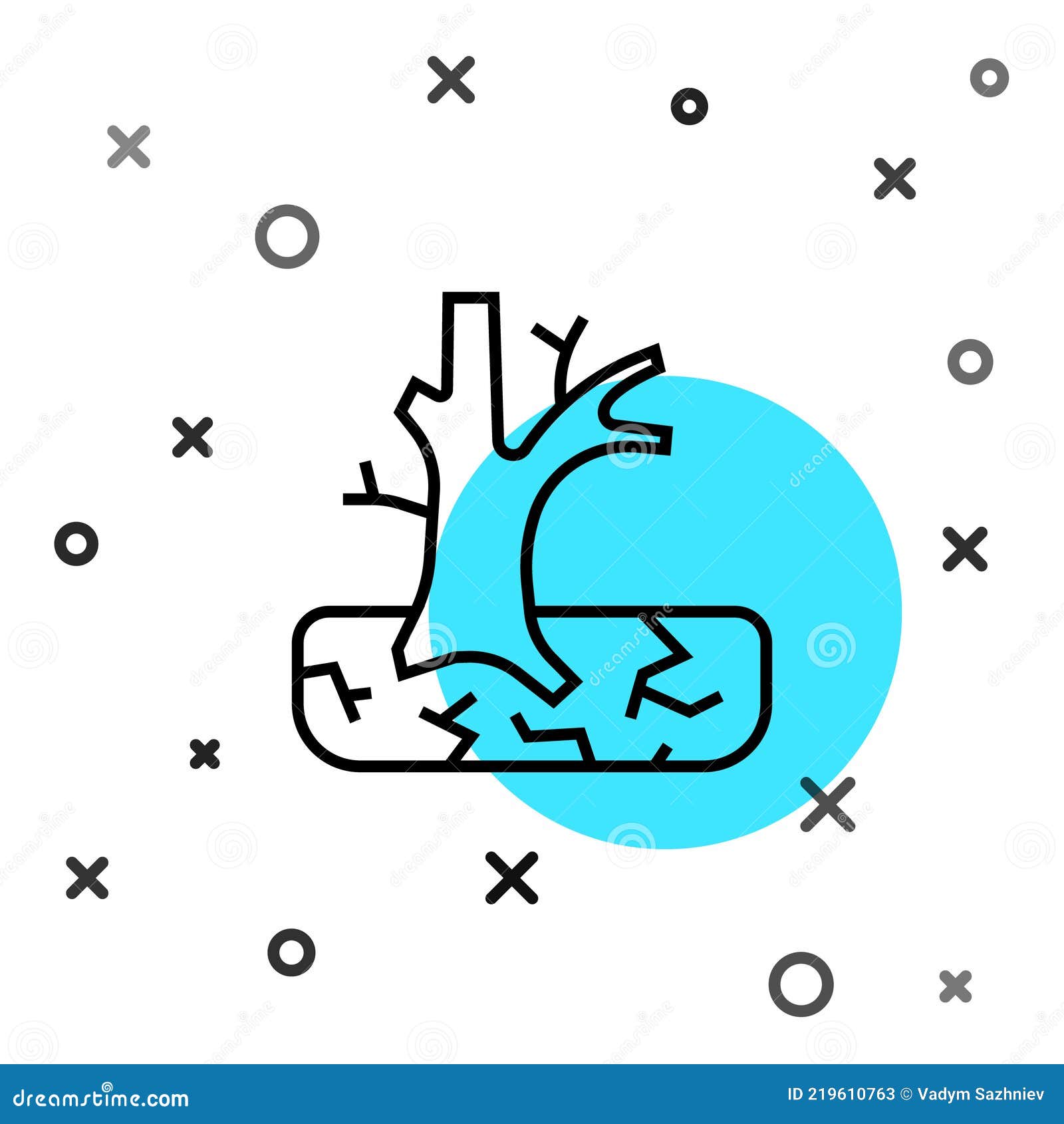 Black Withered Tree Icon Isolated On White Background. Bare Tree. Dead ...