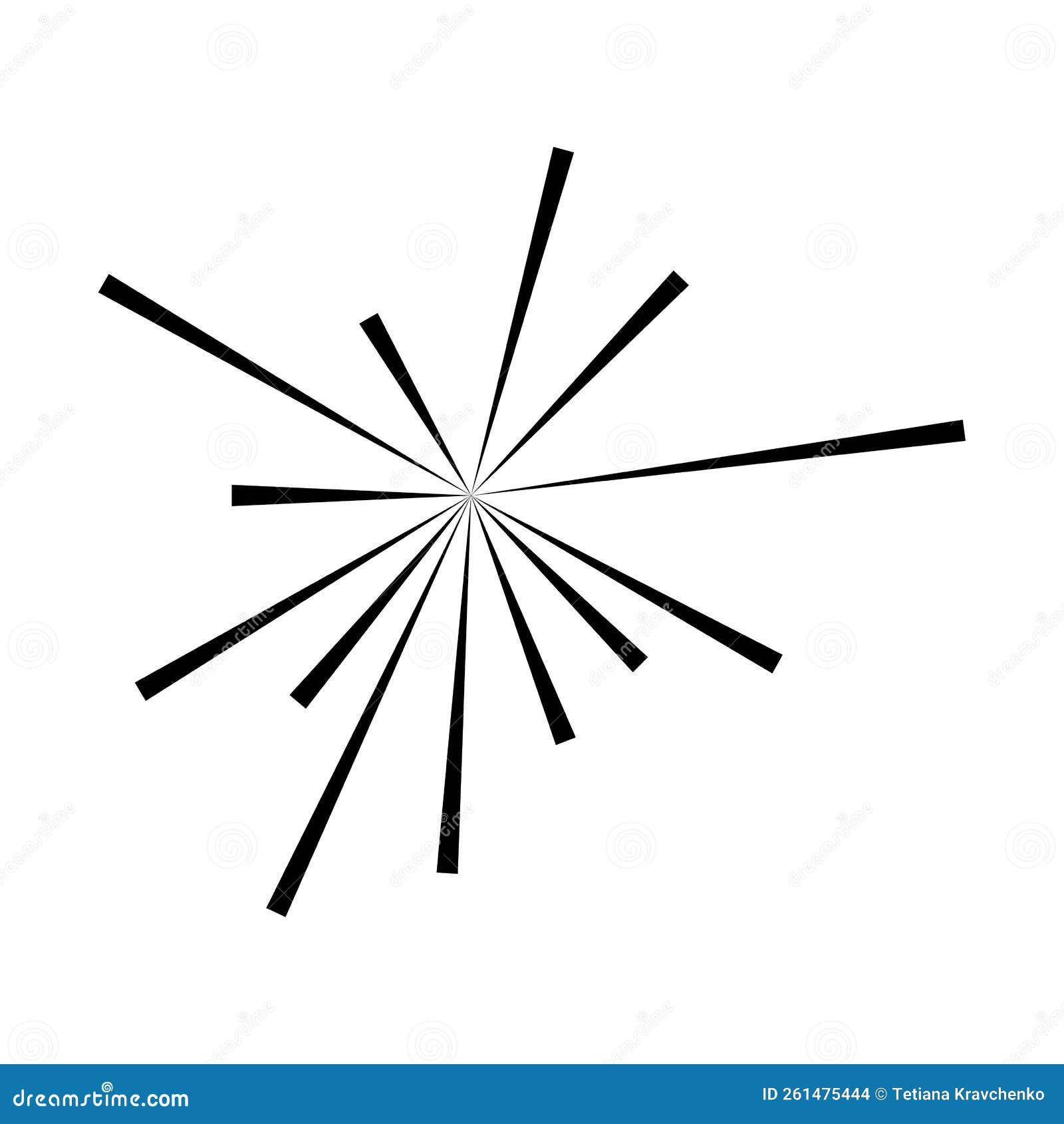 Black Black Lines Form Rays. Technology Movement. Space Pattern. Vector ...