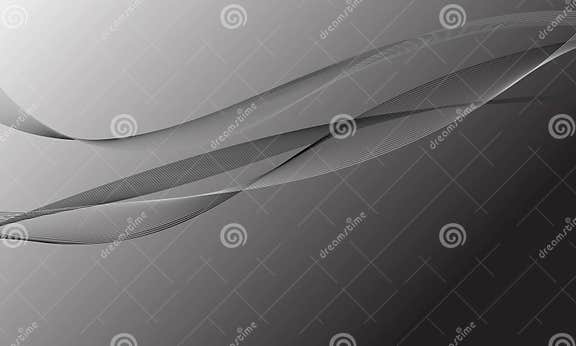 Black Lines Wave Curves with Gradient Abstract Background Stock Vector ...