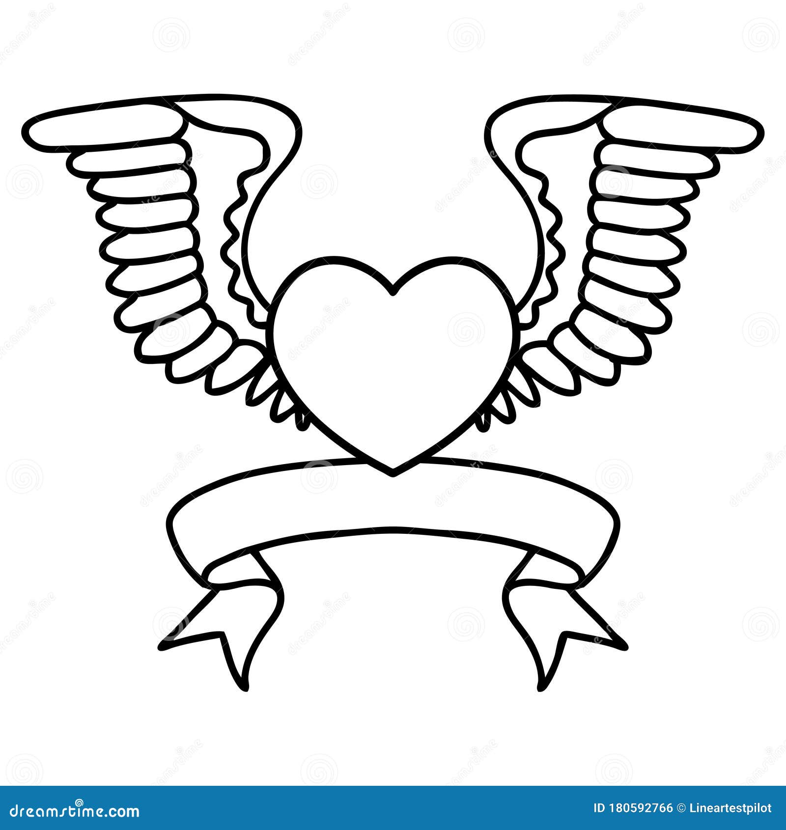 Tattoo Banner Outline