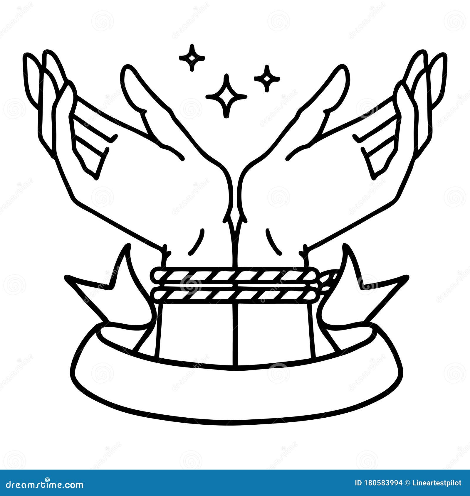 Tied Hands Symbol Of Violence And Bullying. Sign Lawlessness And ...