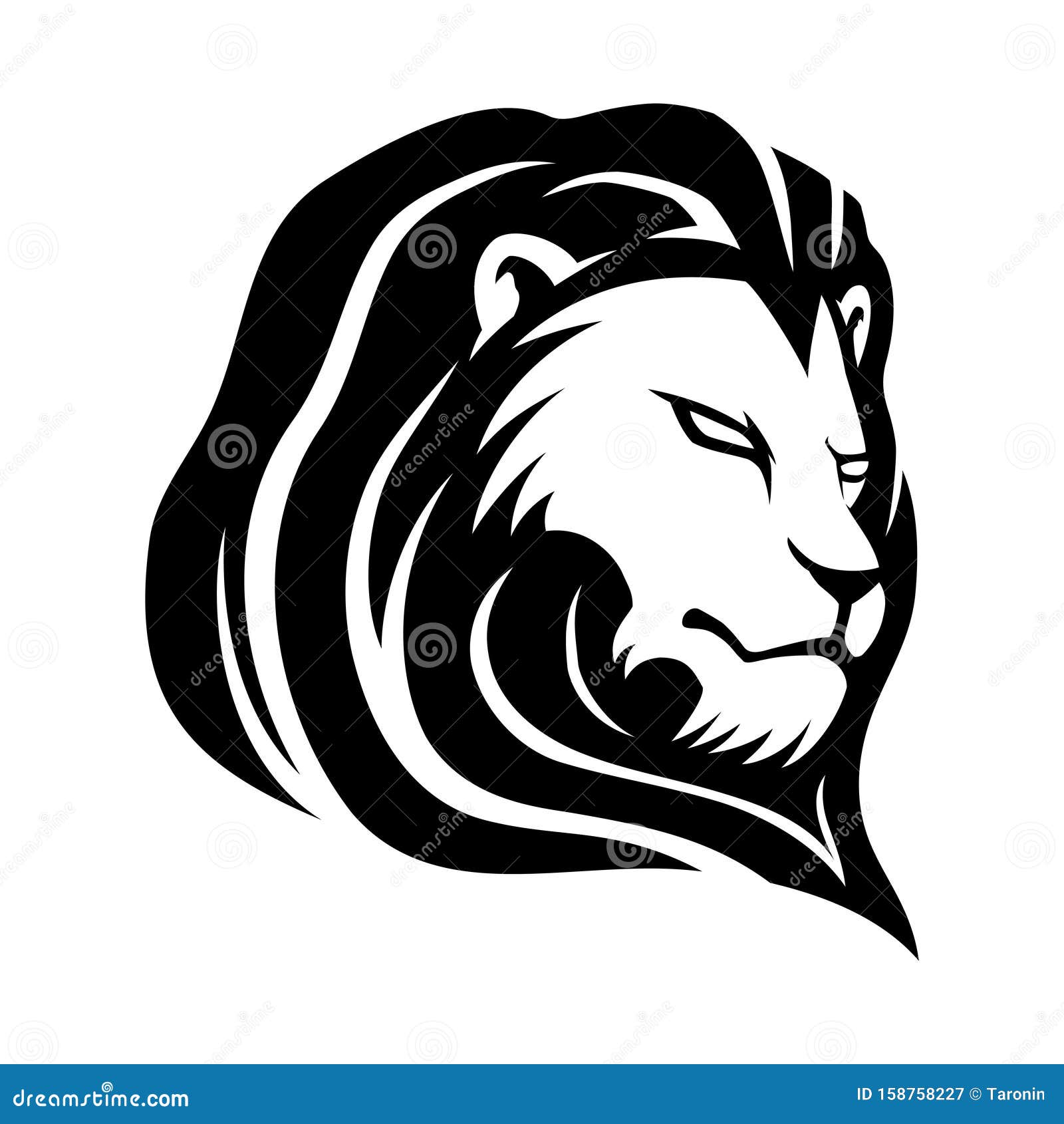 Lion Sign Logo. Leo Emblem Icon. Wild Animal Savanna. Africa Predator ...