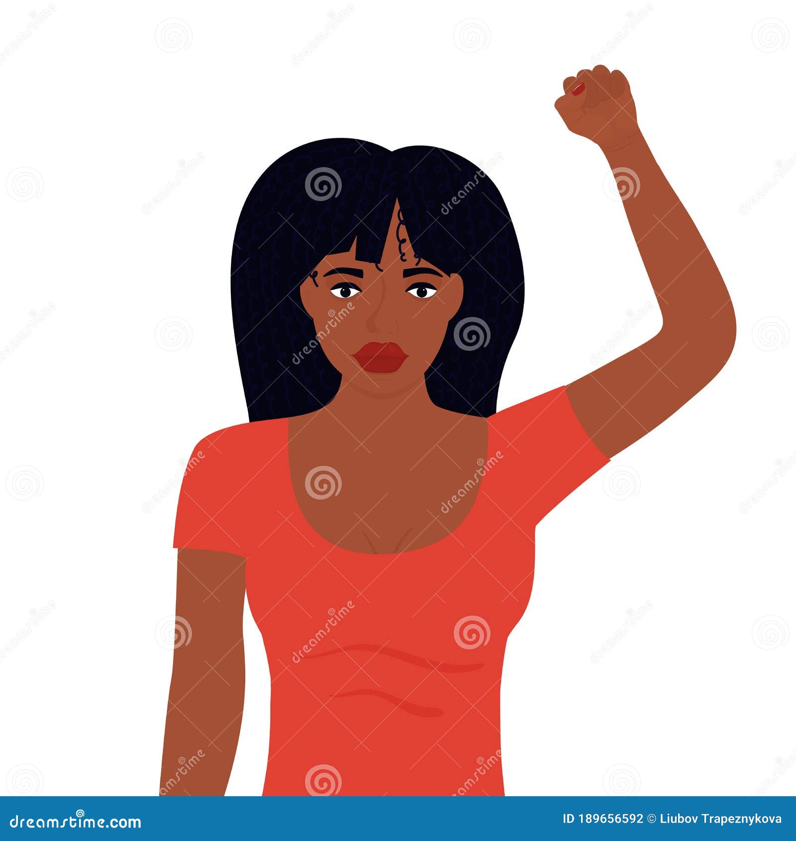 Woman`s Raised Hand Feminism Symbol Sisterhood Concept Women`s