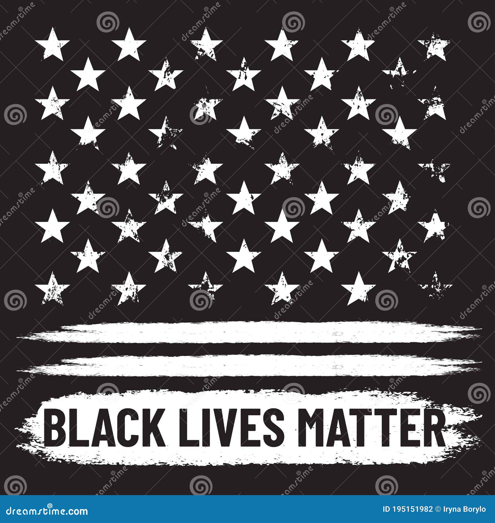 Protest Poster With Text Black Lives Matter, BLM And With Raised Fist ...