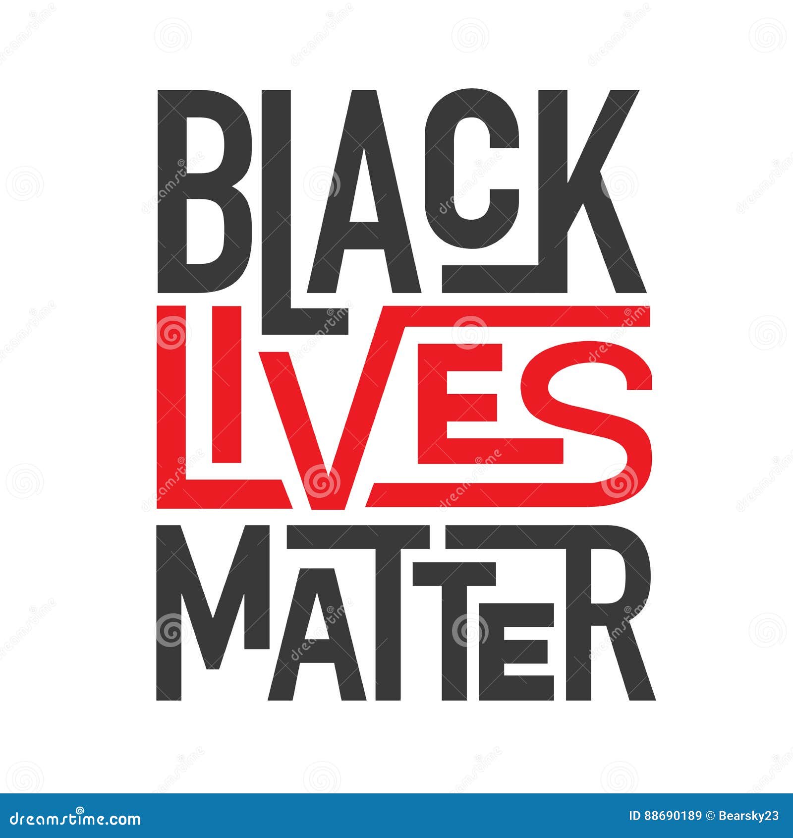 Black Lives Matter Typography Illustration Editorial Stock Image ...