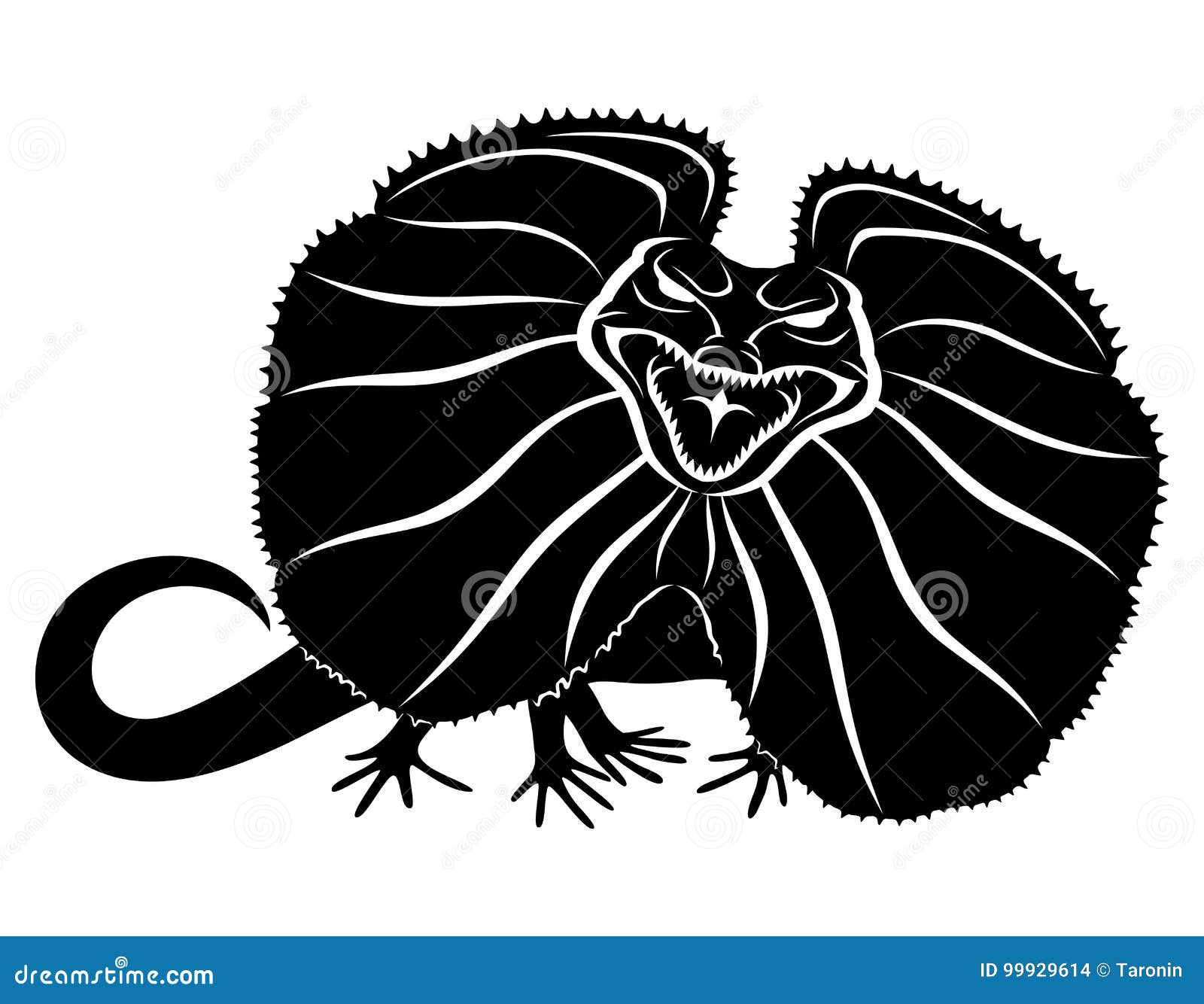 Black lizard sign. stock vector. Illustration of abstract - 99929614