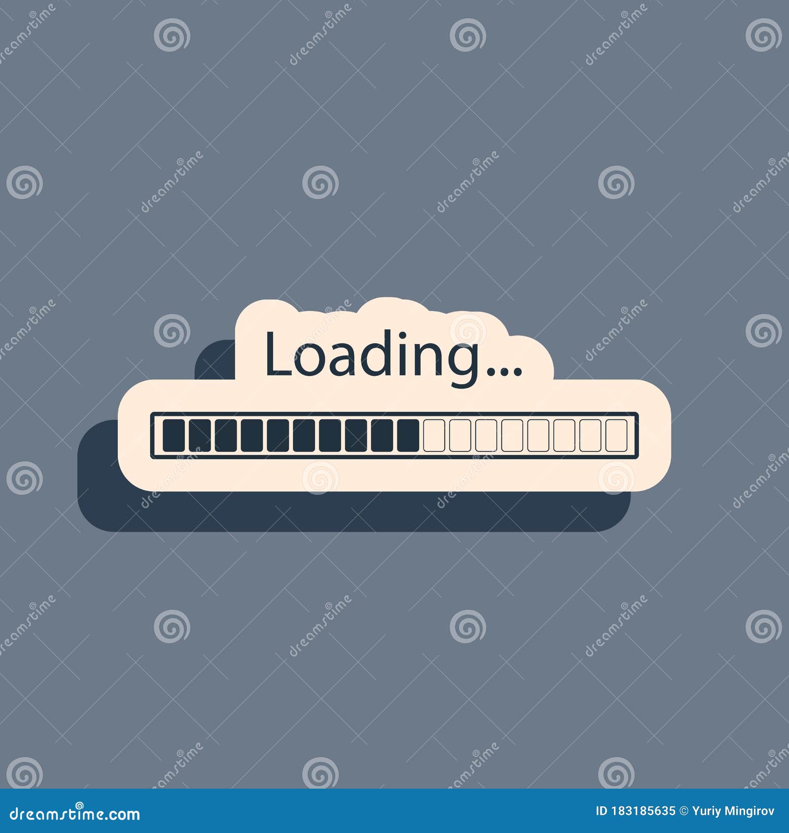 Black Loading And Gear Icon Isolated On Grey Background. Progress Bar ... Black Loading And Gear Icon Isolated On Grey Background. Progress Bar ...