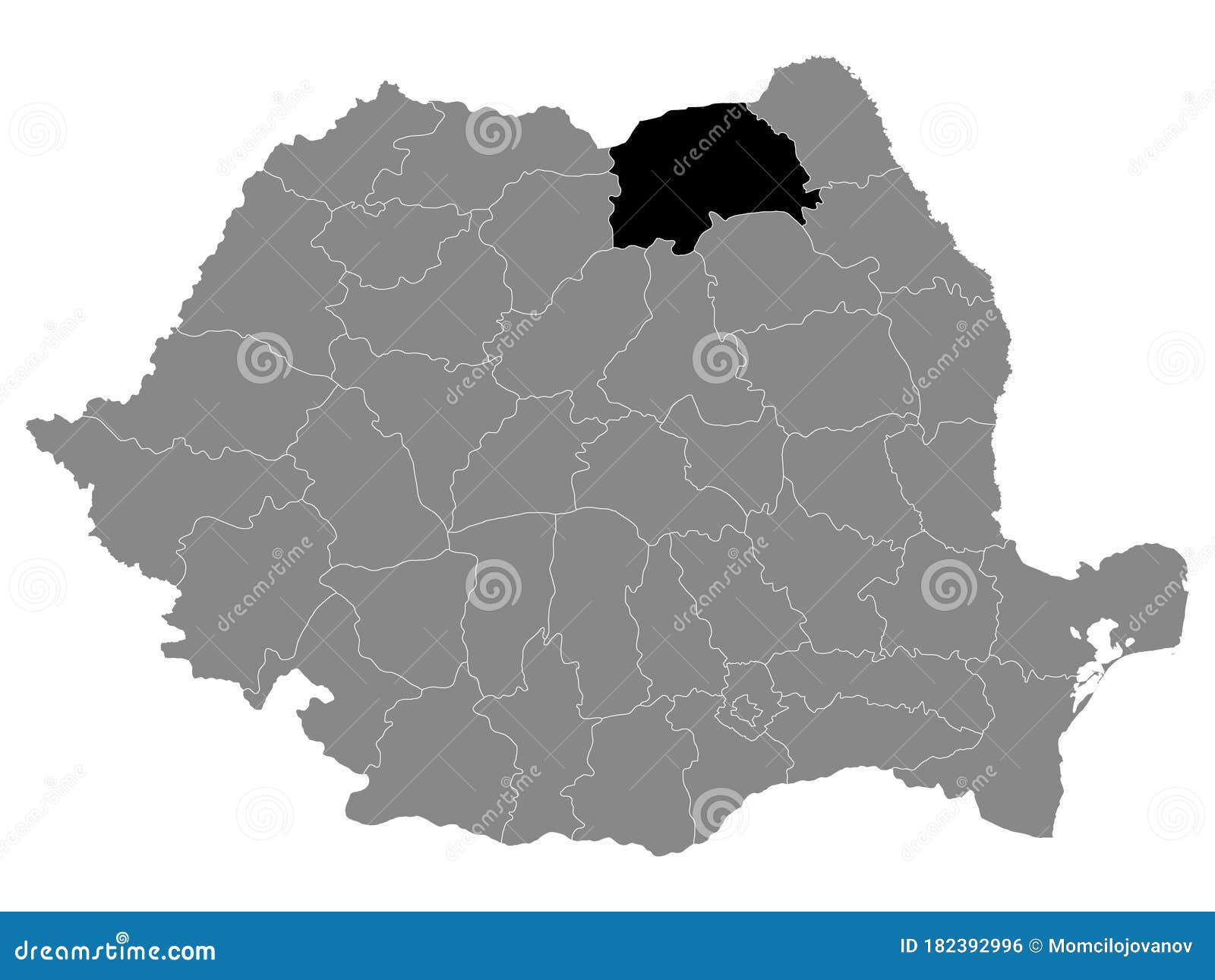 Location Map of County Suceava Stock Vector - Illustration of bucharest ...