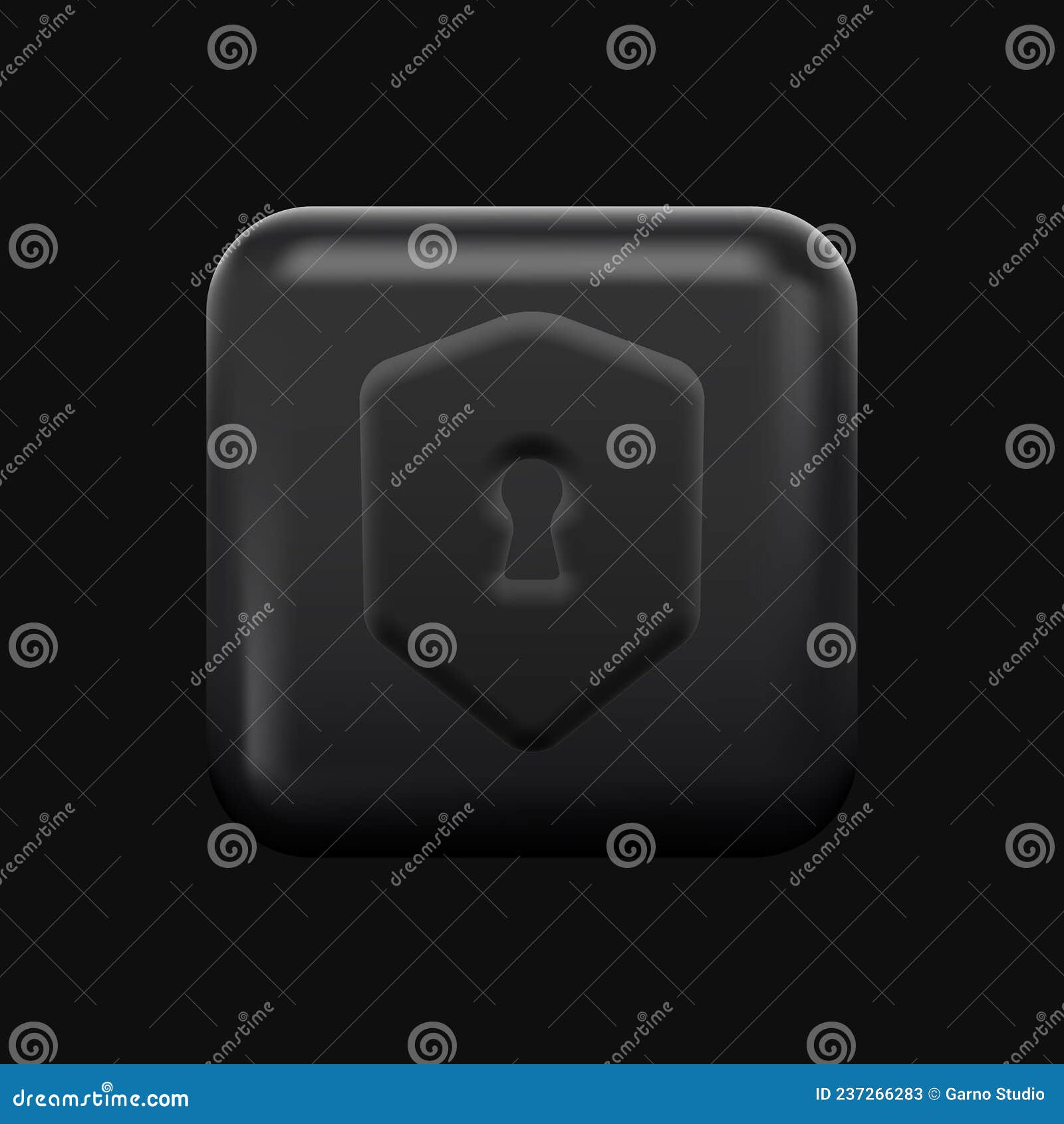 Black Lock Icon. Security Isolated Design Element Stock Vector ...