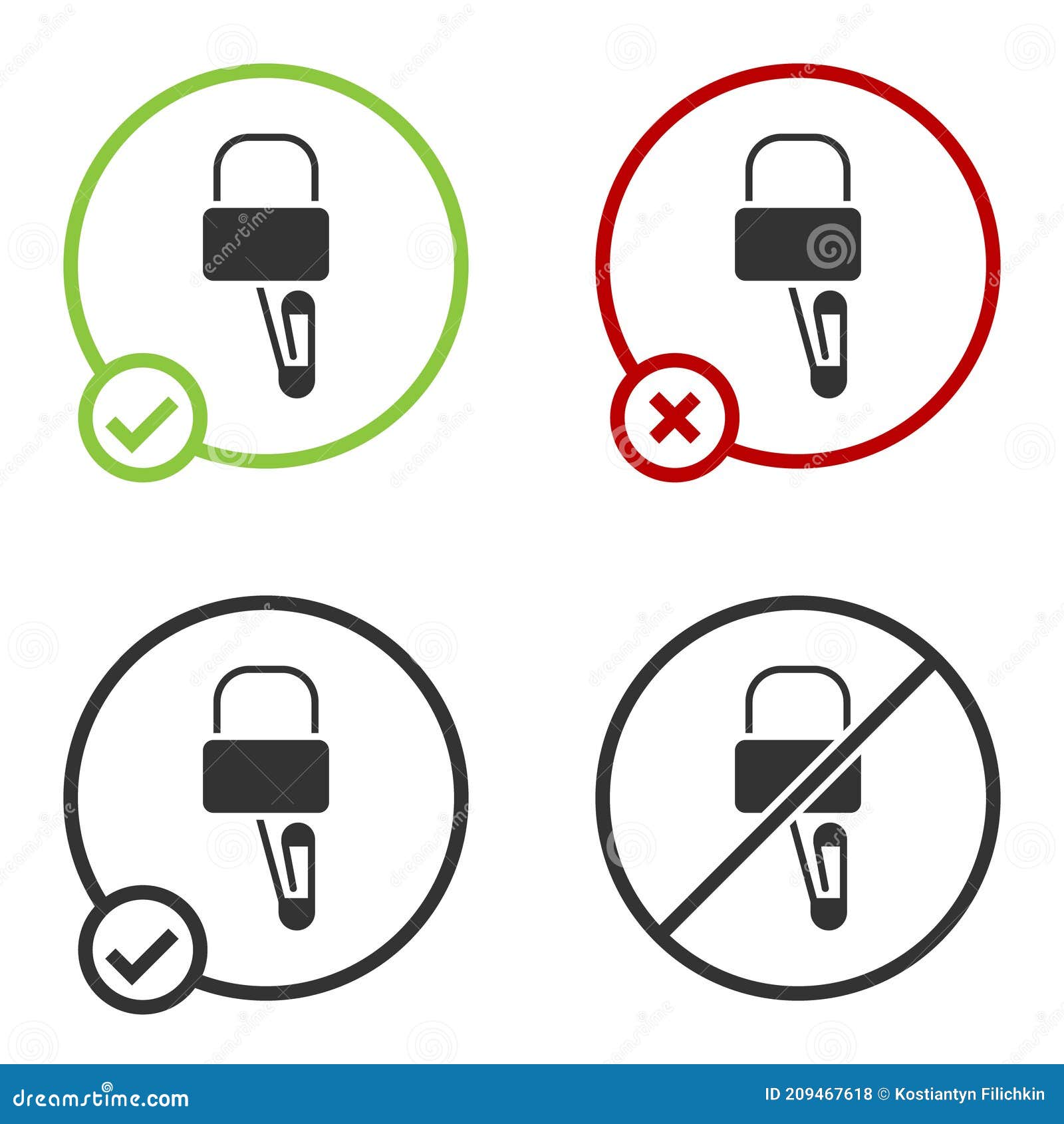 Black Lockpicks Or Lock Picks For Lock Picking Icon Isolated On ...