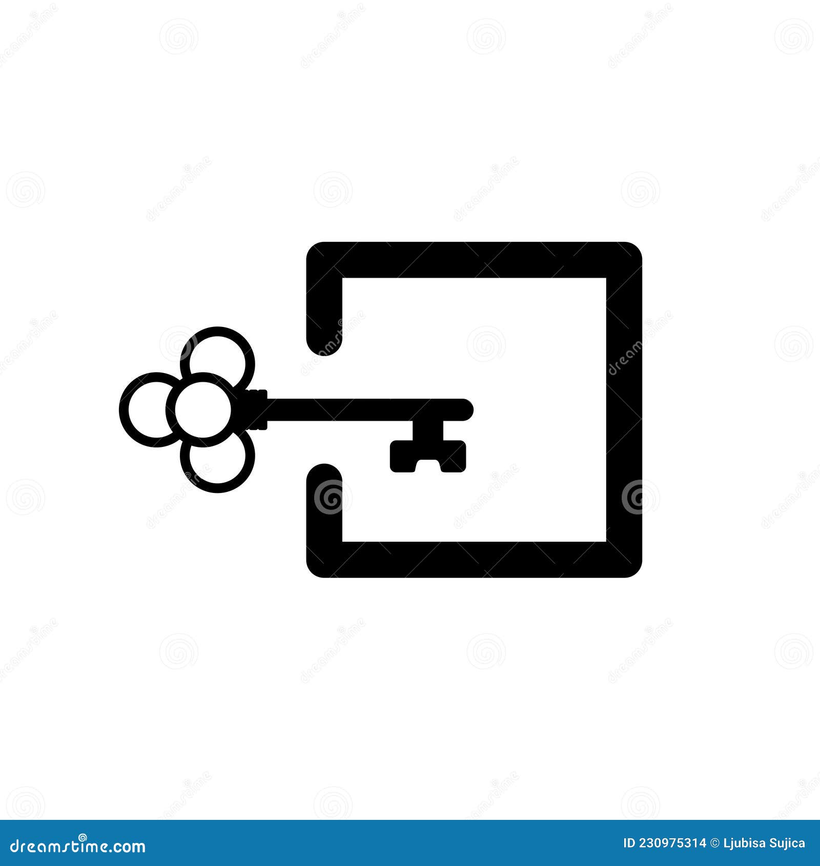 Black Login Icon Isolated on White Background Stock Vector ...