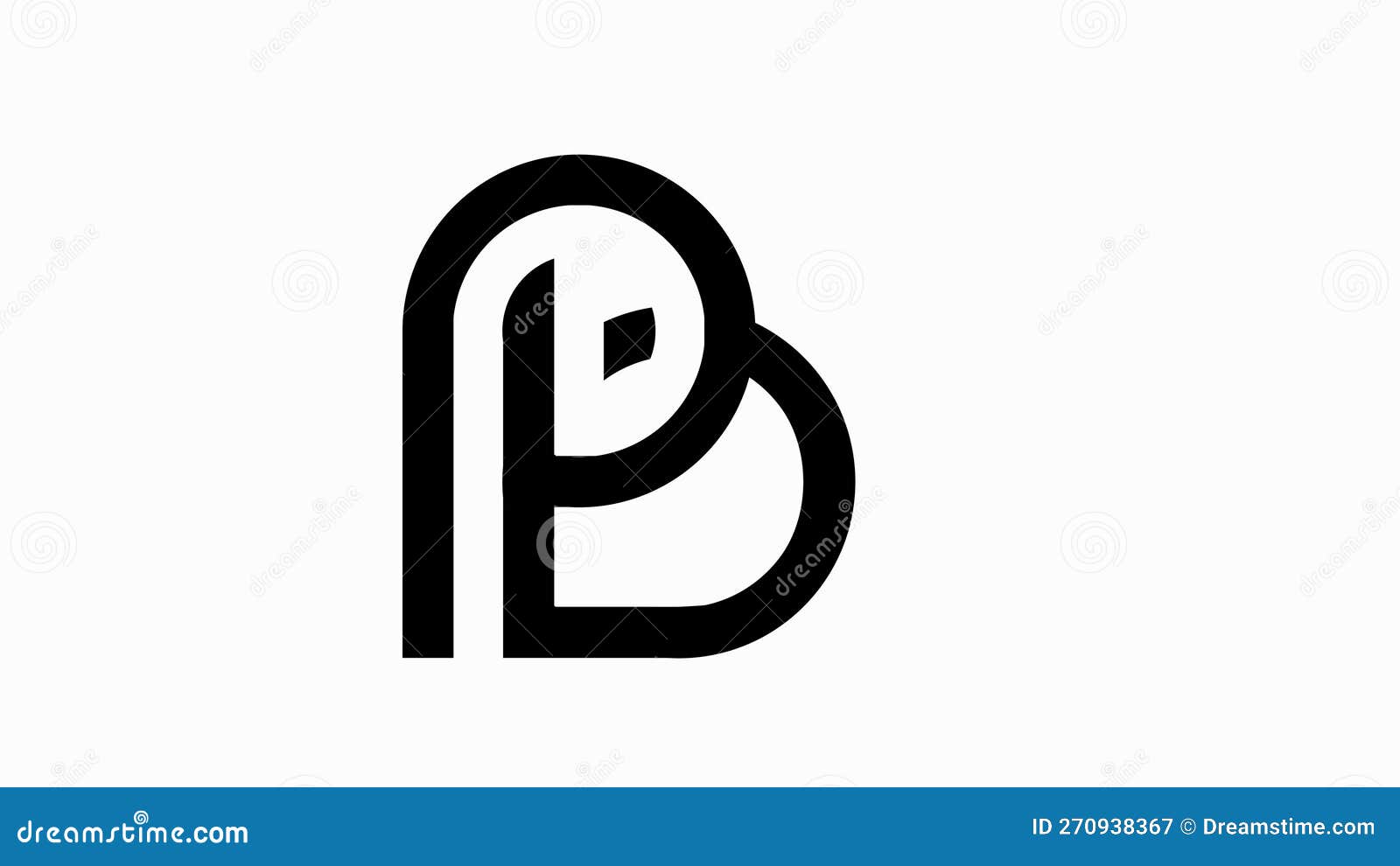 Black logo , letter B stock illustration. Illustration of font - 270938367