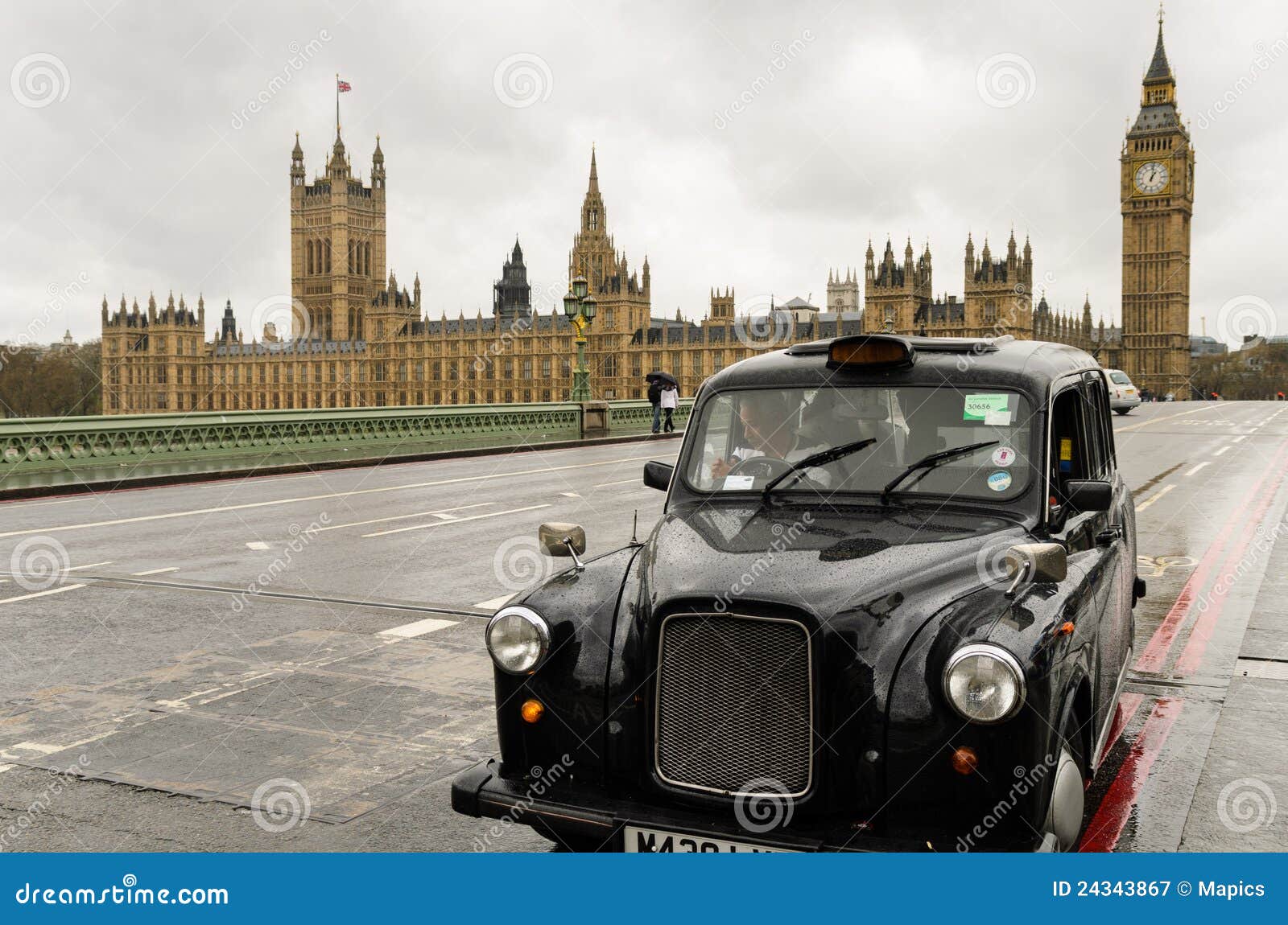 Black London Taxi in Front of Big Ben Editorial Photography - Image of ...