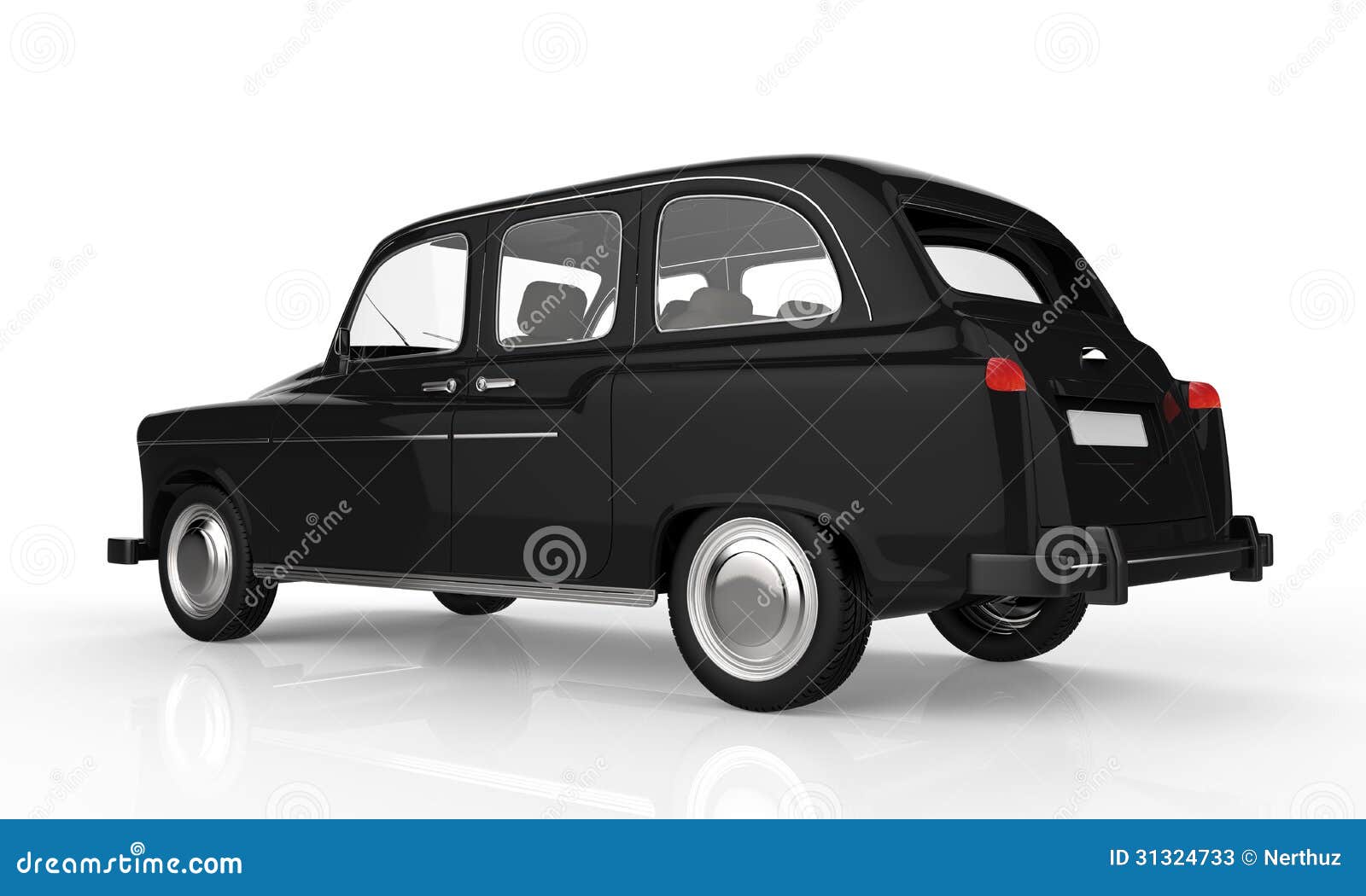 Black London Taxi Cab. Cartoon Vector Illustration | CartoonDealer.com ...