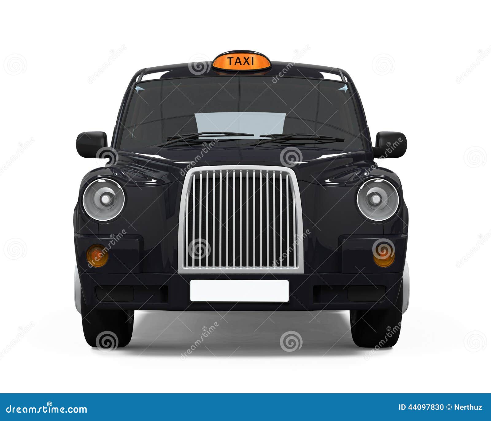 Black London Taxi Cab. Cartoon Vector Illustration | CartoonDealer.com ...
