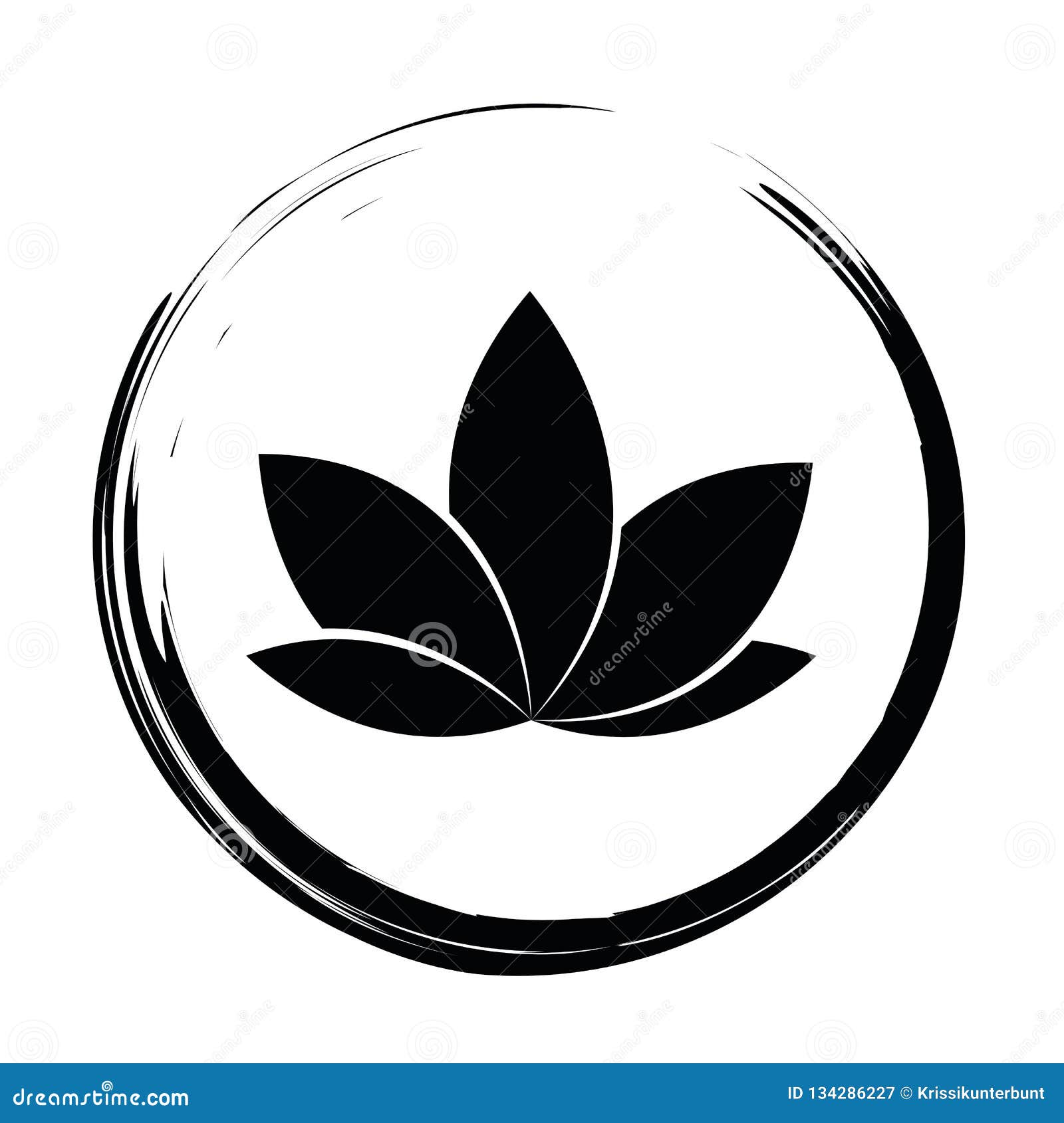 Black Lotus Icon in a Circle Isolated on White Background Stock Vector ... Black Lotus Icon in a Circle Isolated on White Background Stock Vector ...