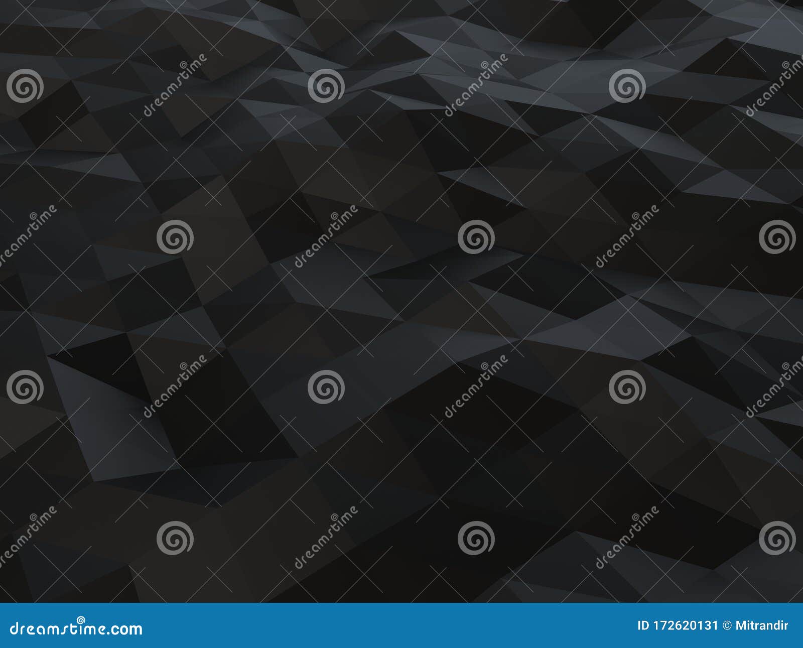 Black Low Polygon Abstract Background - Triangulated Polygons Stock ...