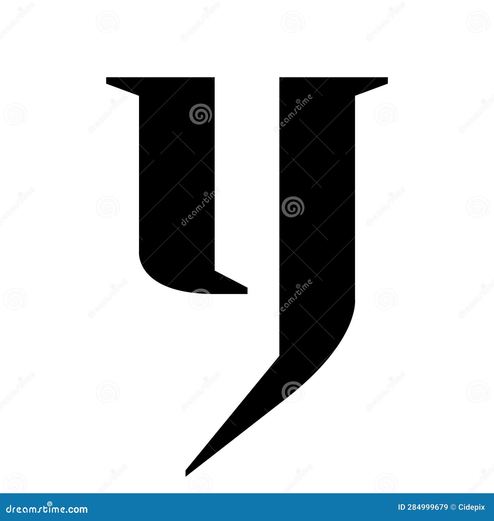 Black Lowercase Letter Y Icon Stock Vector - Illustration of type ...