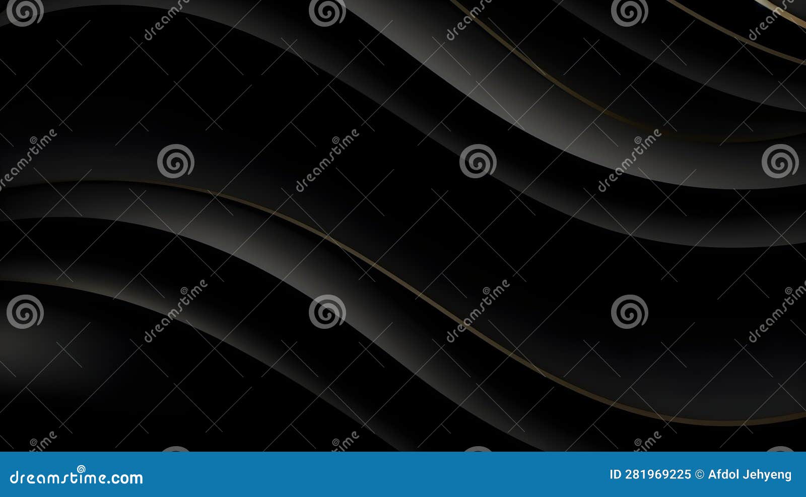 Black Luxury Abstract Background with Lines and Waves Golden Elegant ...