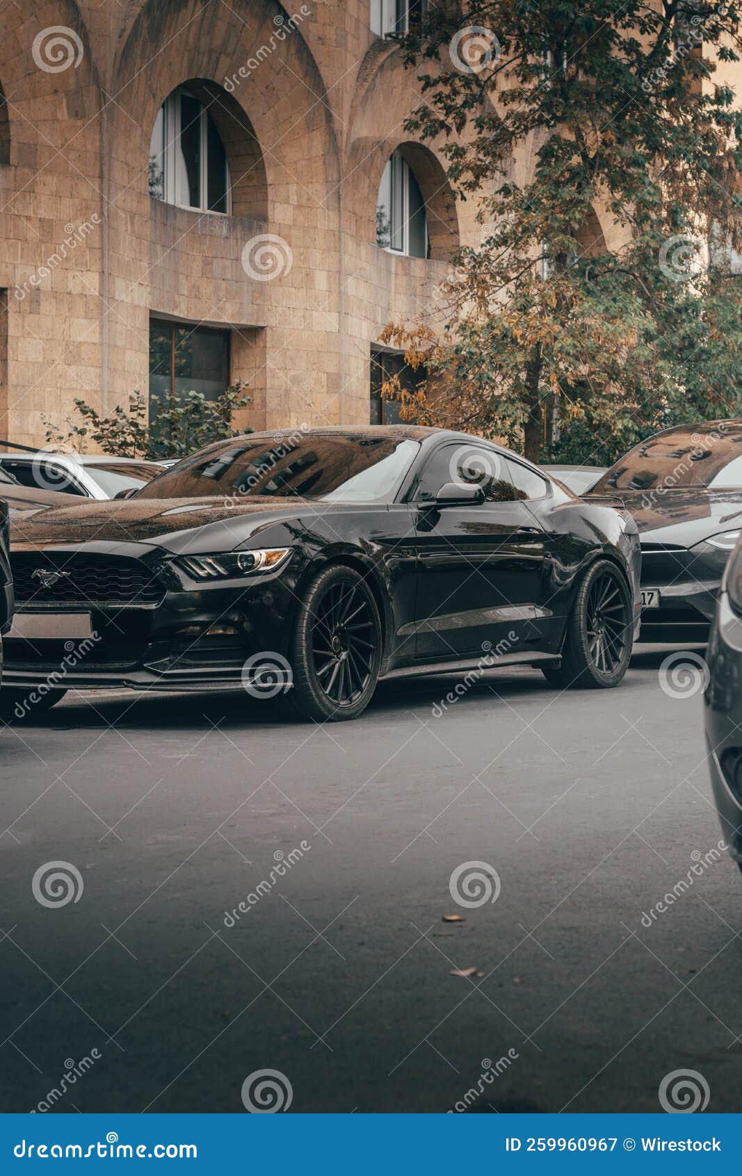 Black, Luxury Car in the Traffic, Close-up, Vertical Editorial ...