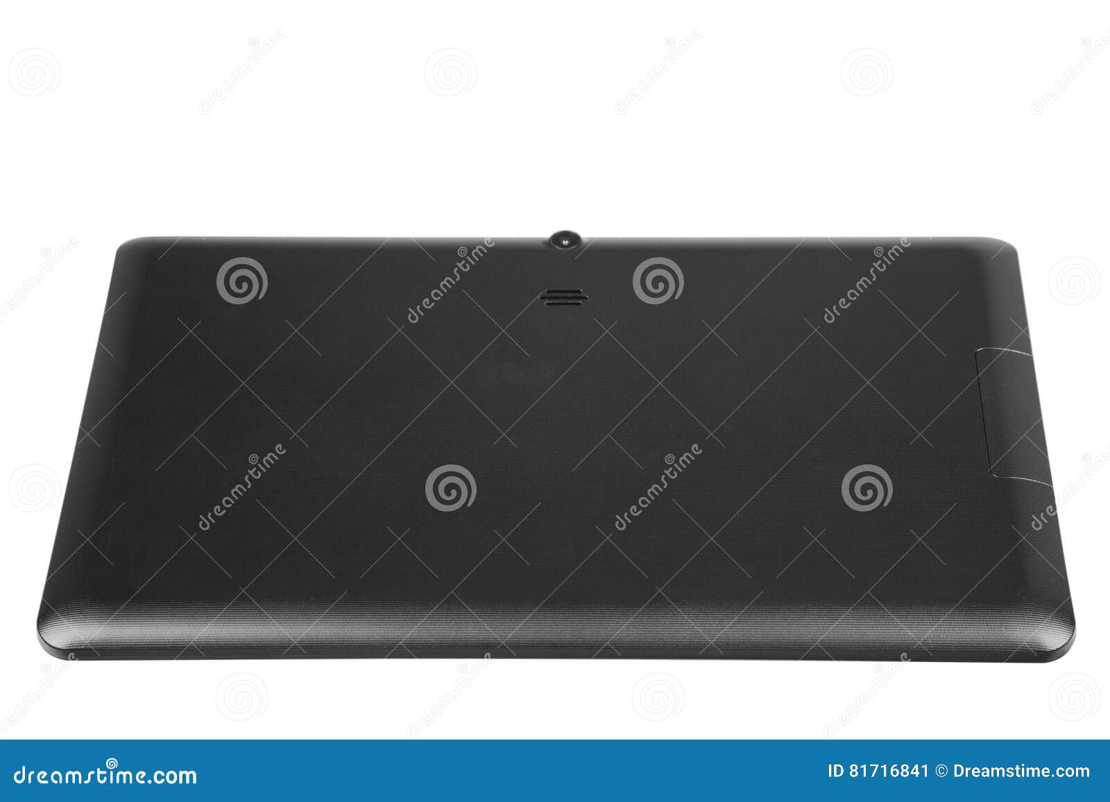 Black lying tablet back stock image. Image of black, modern - 81716841