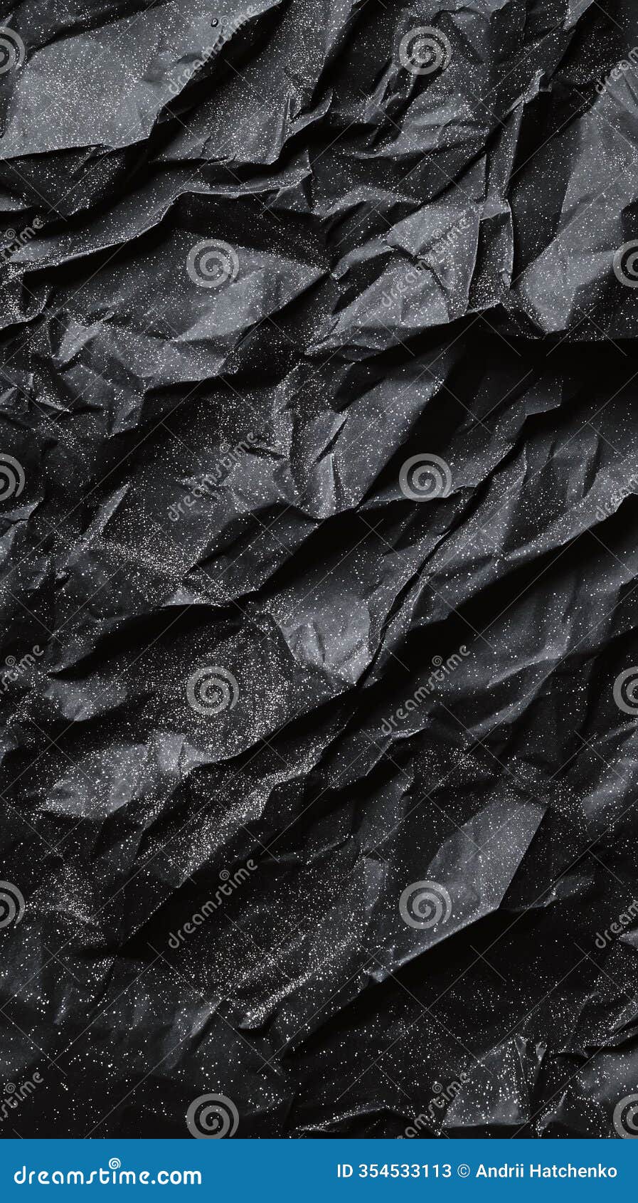 Black Machine Layout with Liquid Glitter and Crumpled Paper Textures ...