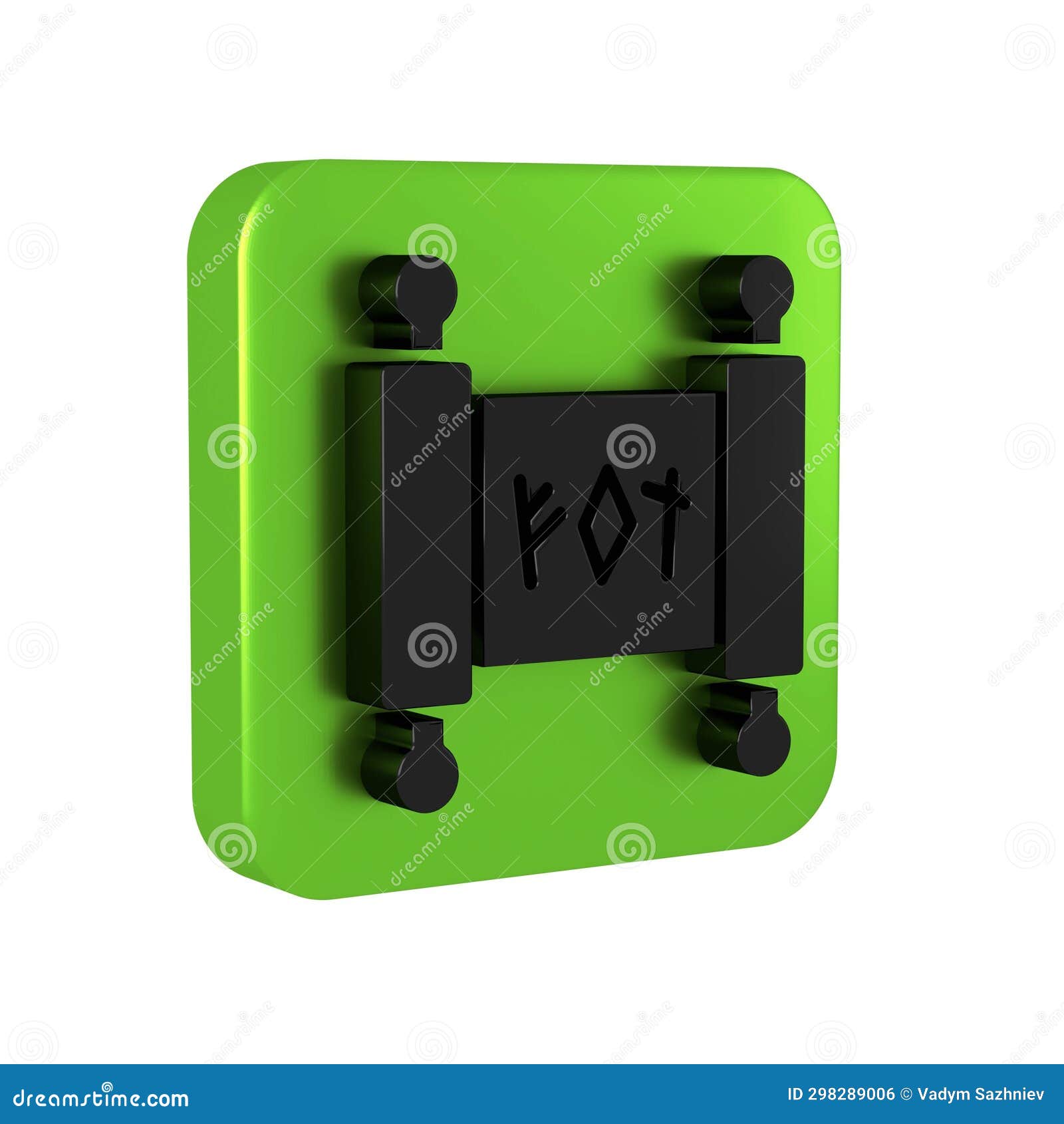 Black Magic Scroll Icon Isolated on Transparent Background. Decree ...